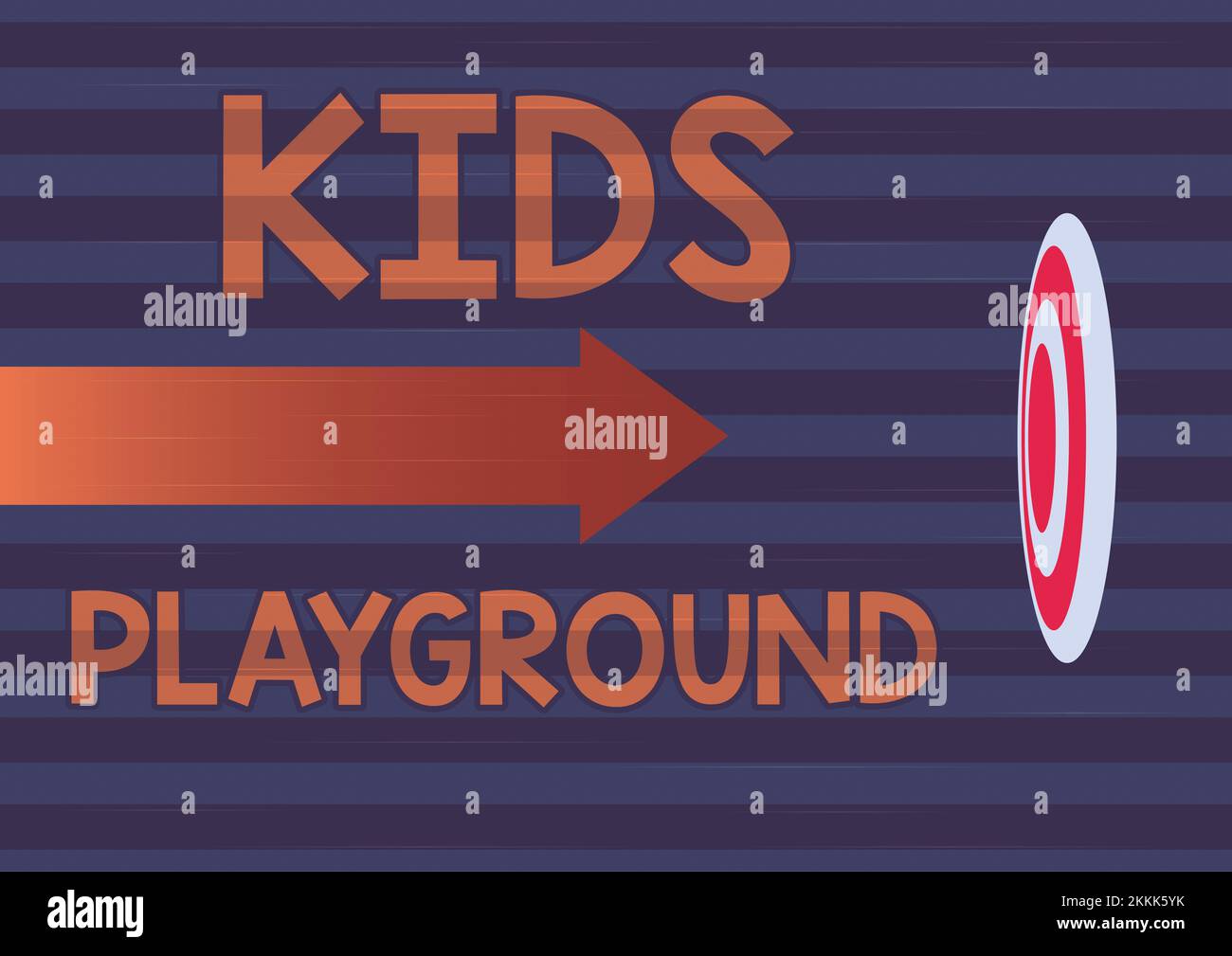 Hand writing sign Kids Playground. Internet Concept piece of land ...