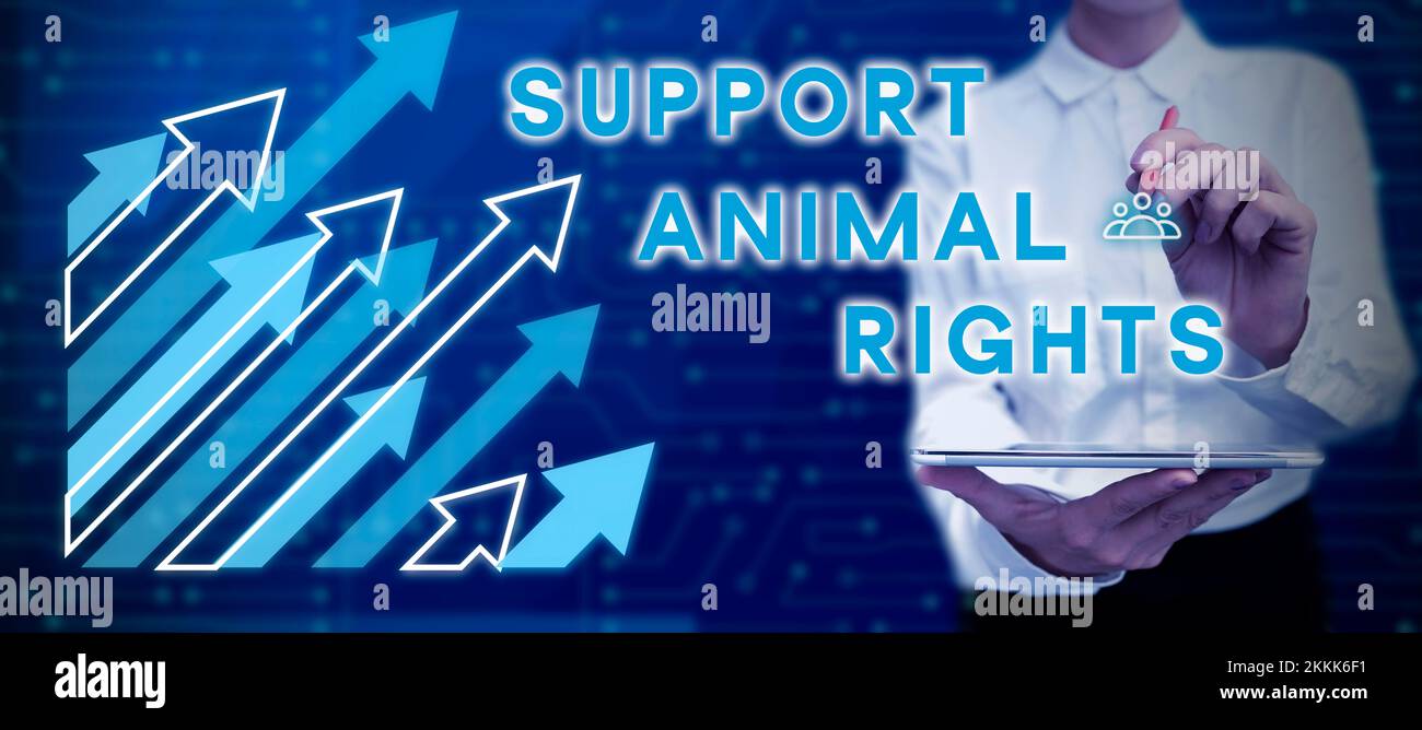 Conceptual caption Support Animal Rights, Internet Concept protection ...