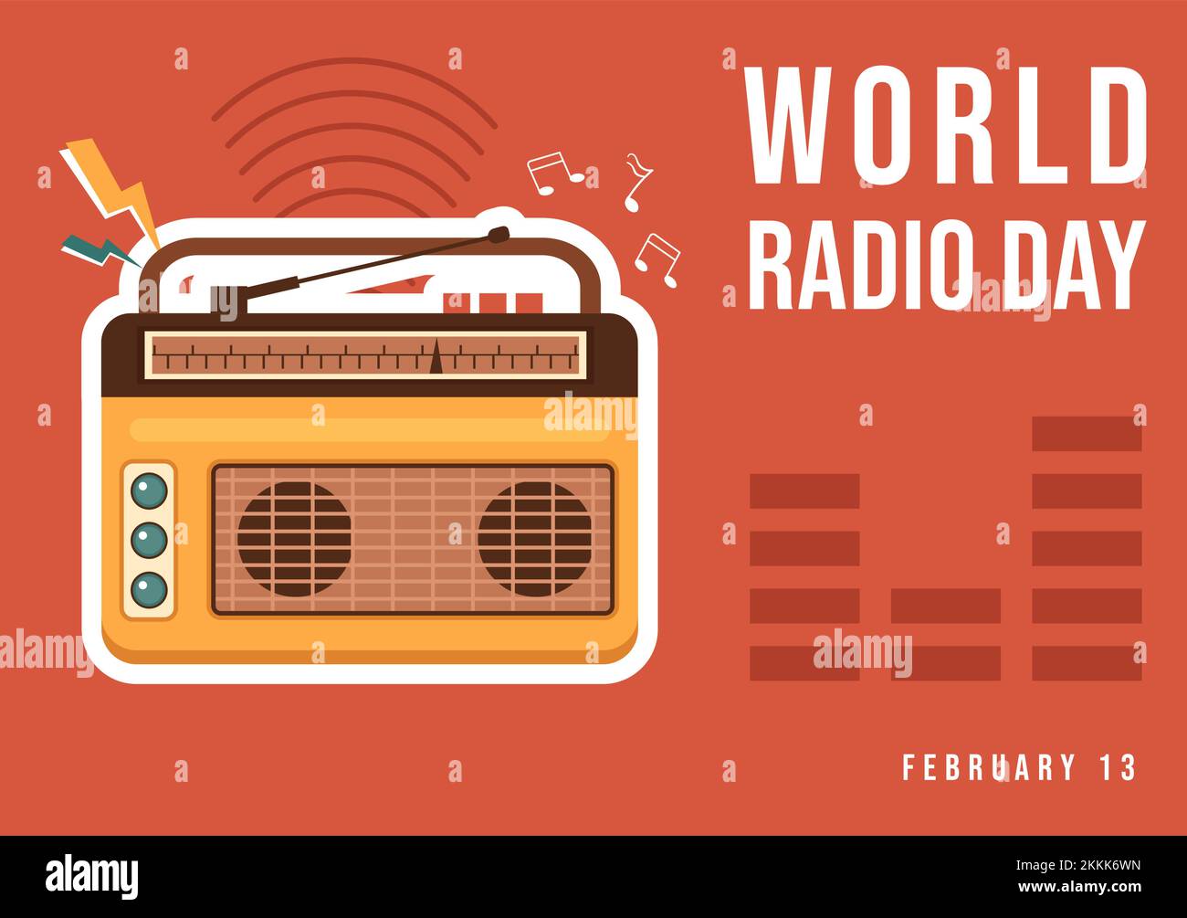 World Radio Day on February 13 of Idea for Landing Page Template ...