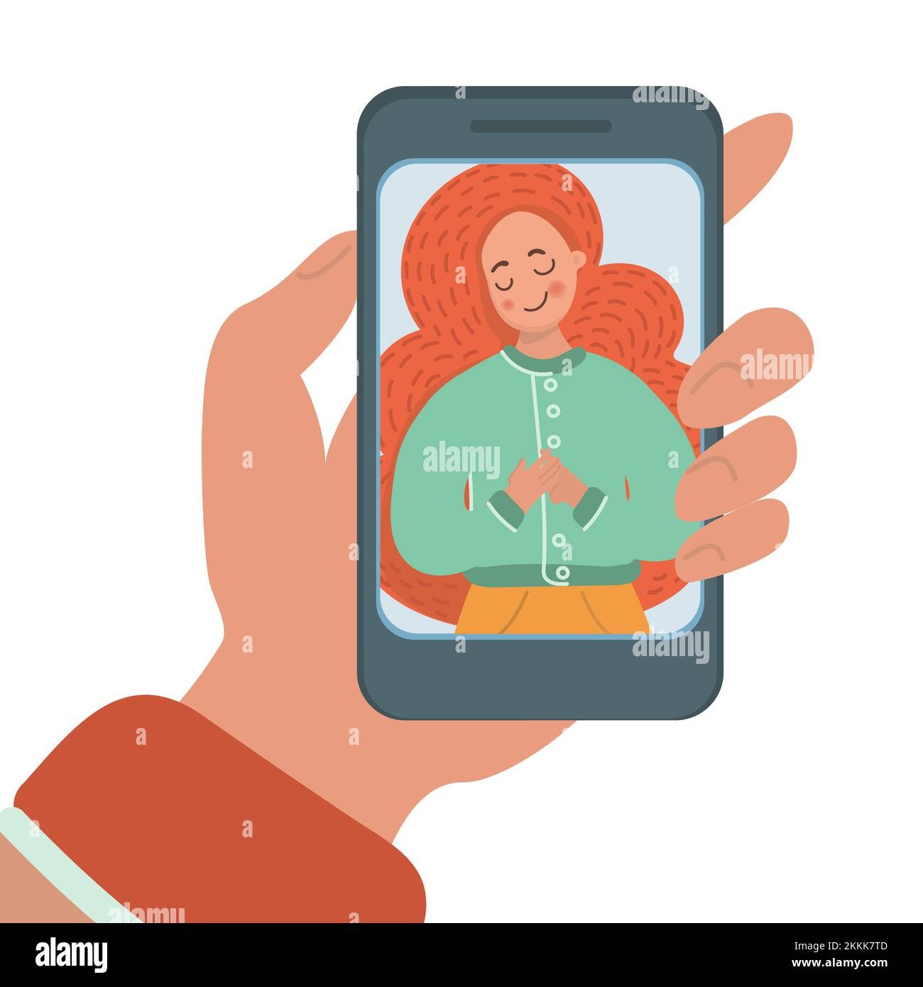 MOBILE PHOTO Flat Style Market Business Internet Communication Clip Art ...