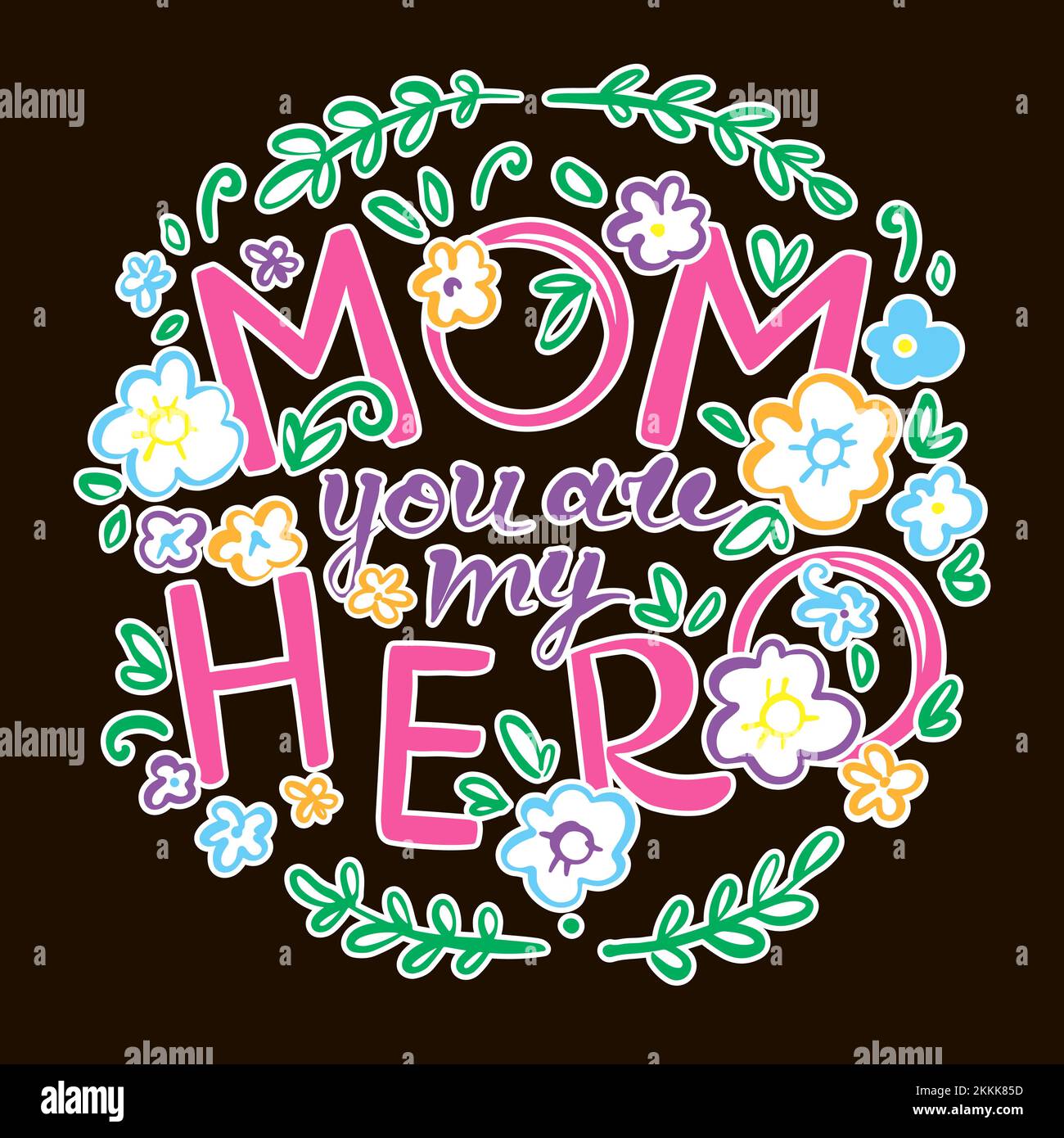 Mom hero Stock Vector Images - Alamy
