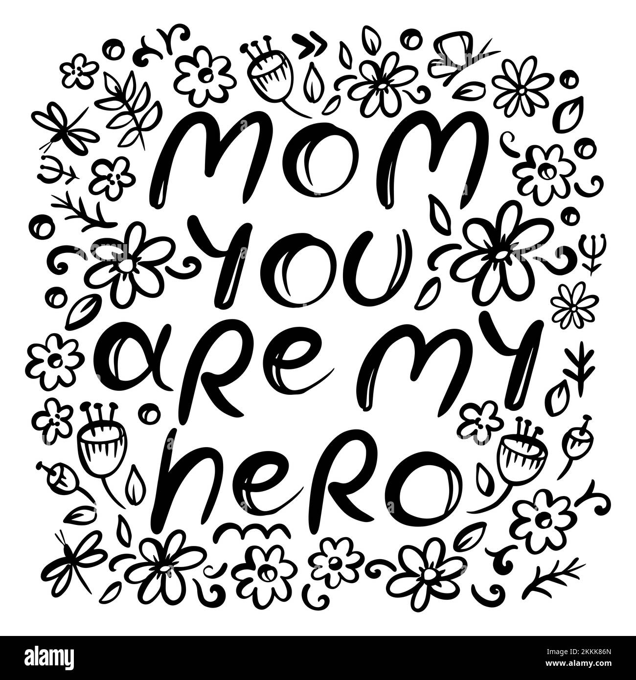 Hand writing mom Black and White Stock Photos & Images - Alamy