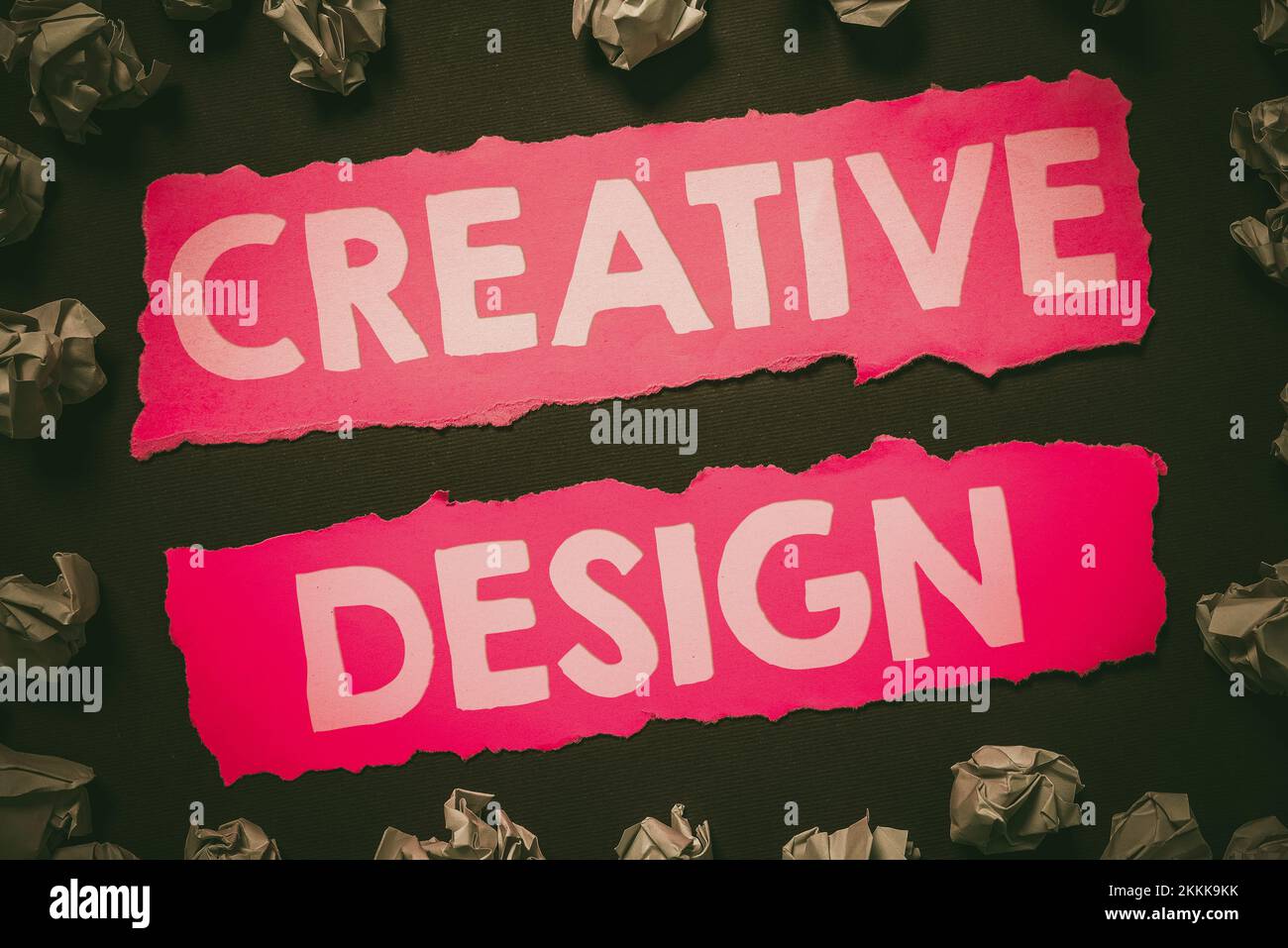 Handwriting text Creative Design. Word Written on subset of visual ...