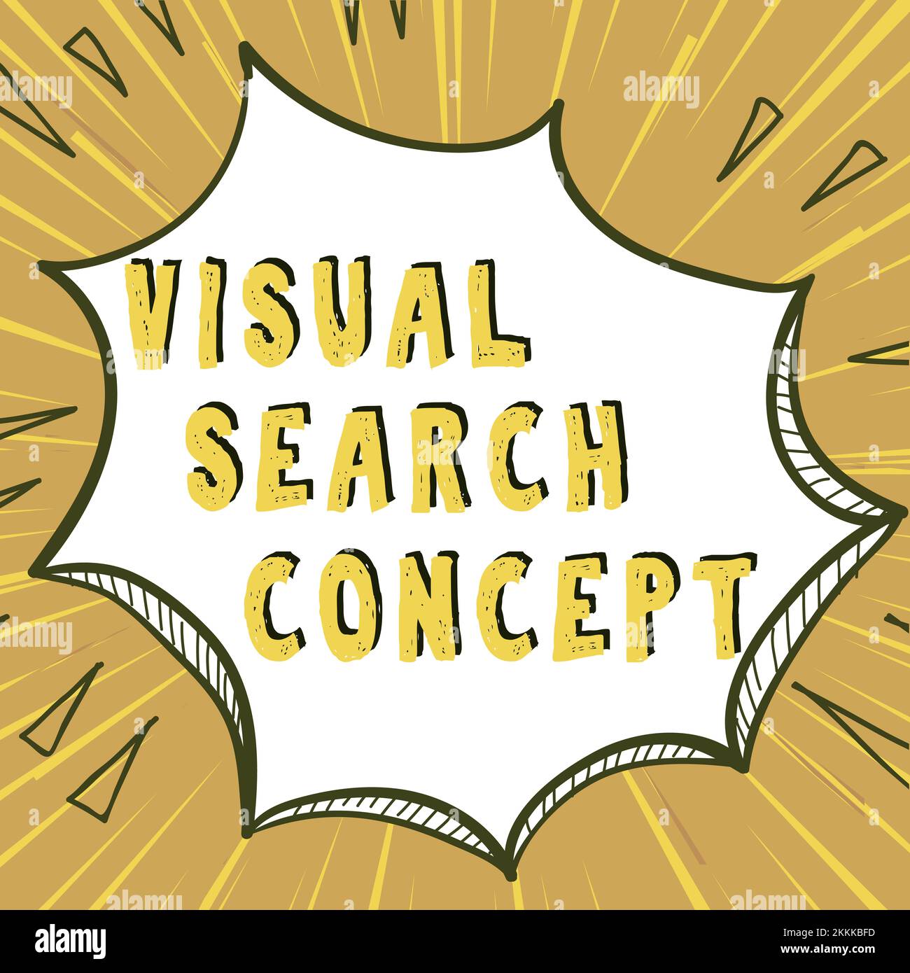 Handwriting text Visual Search Concept. Business showcase perceptual ...