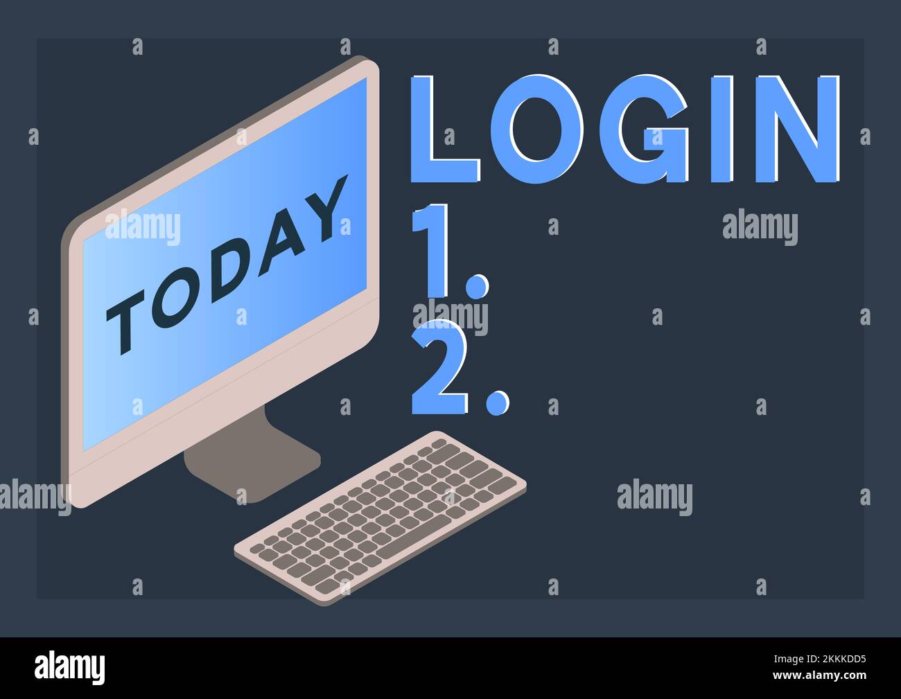 Sign displaying Login. Word Written on Entering website Blog using ...