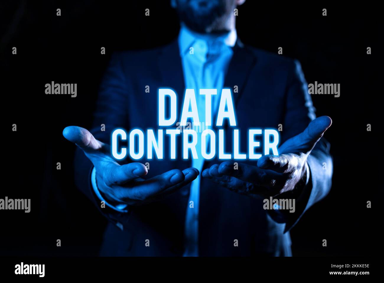 Text sign showing Data Controller. Internet Concept person who ...