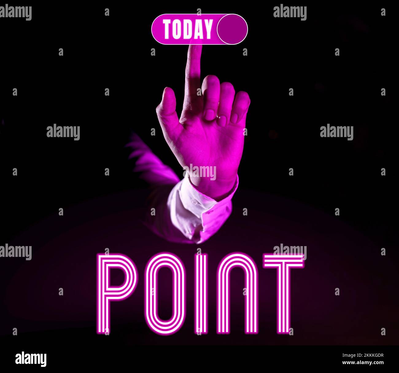 Text caption presenting Point. Word Written on dot or other punctuation ...