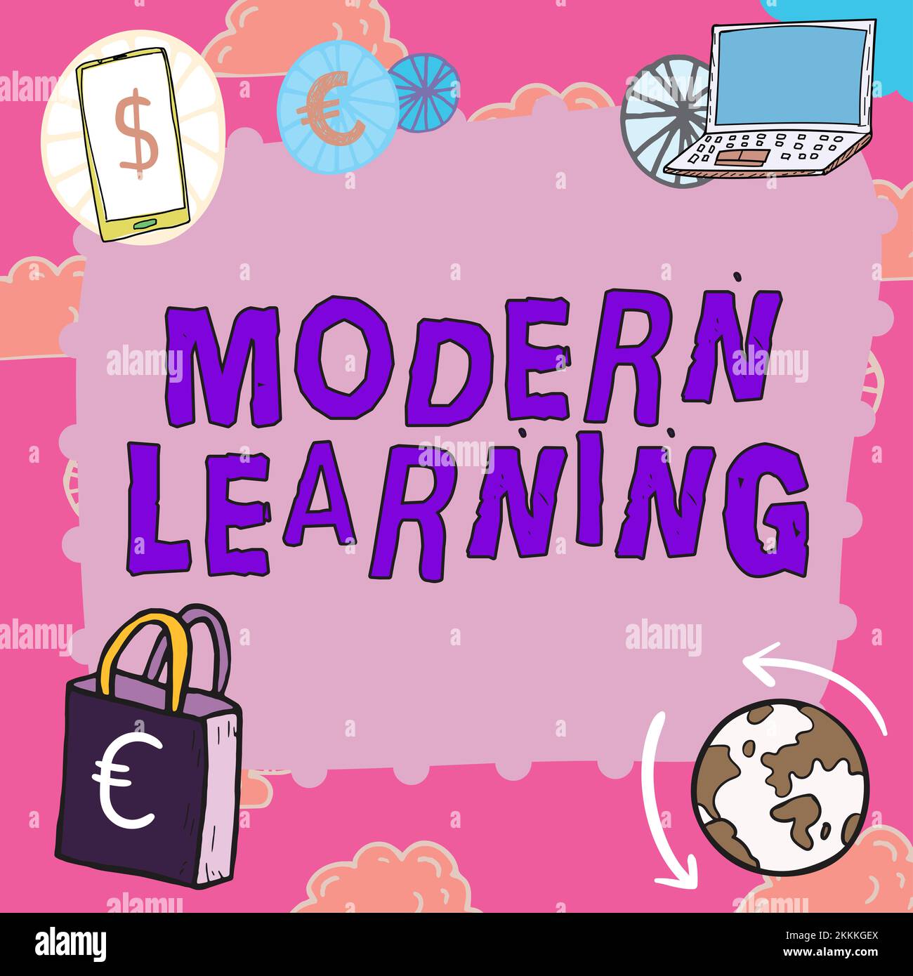 Text sign showing Modern Learning. Business approach flexible and agile ...
