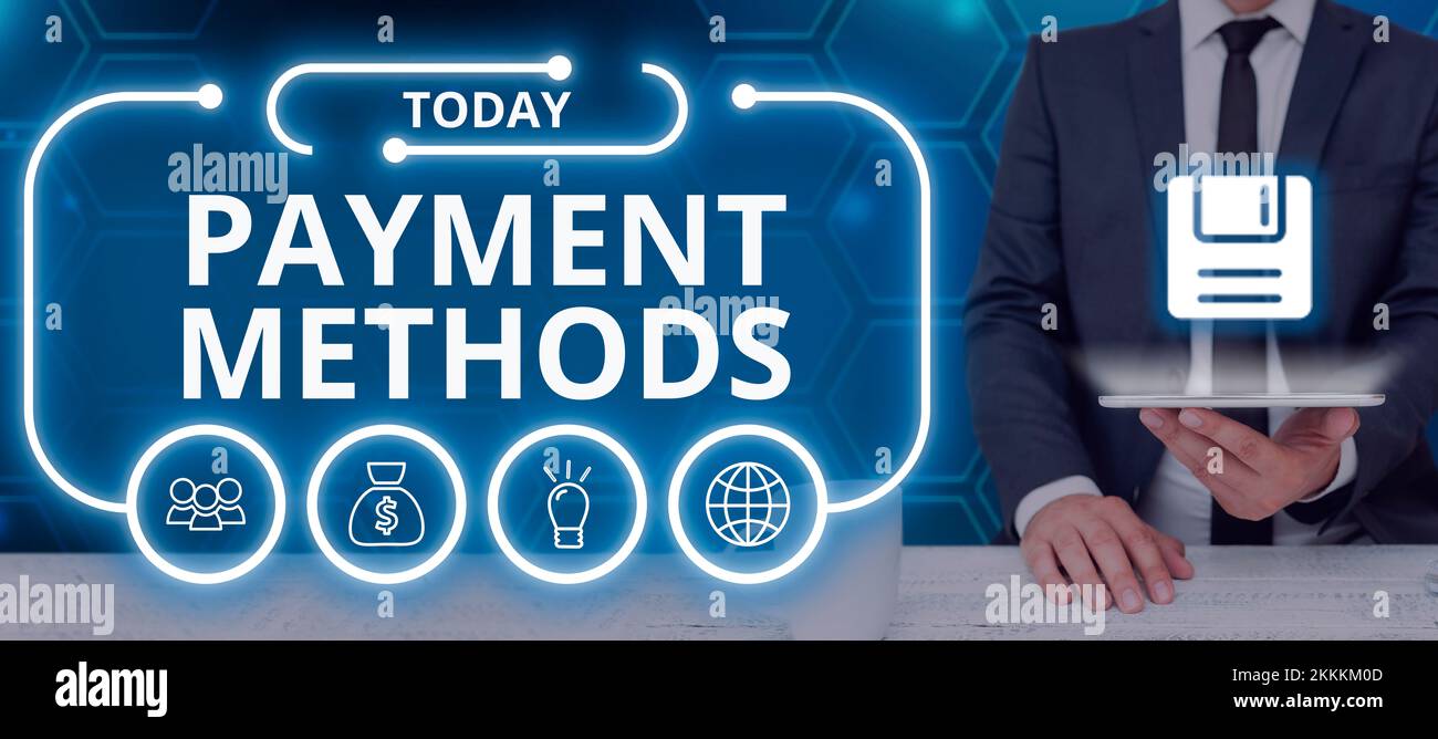 Conceptual display Payment Methods. Business showcase trade of value ... Conceptual display Payment Methods. Business showcase trade of value ...