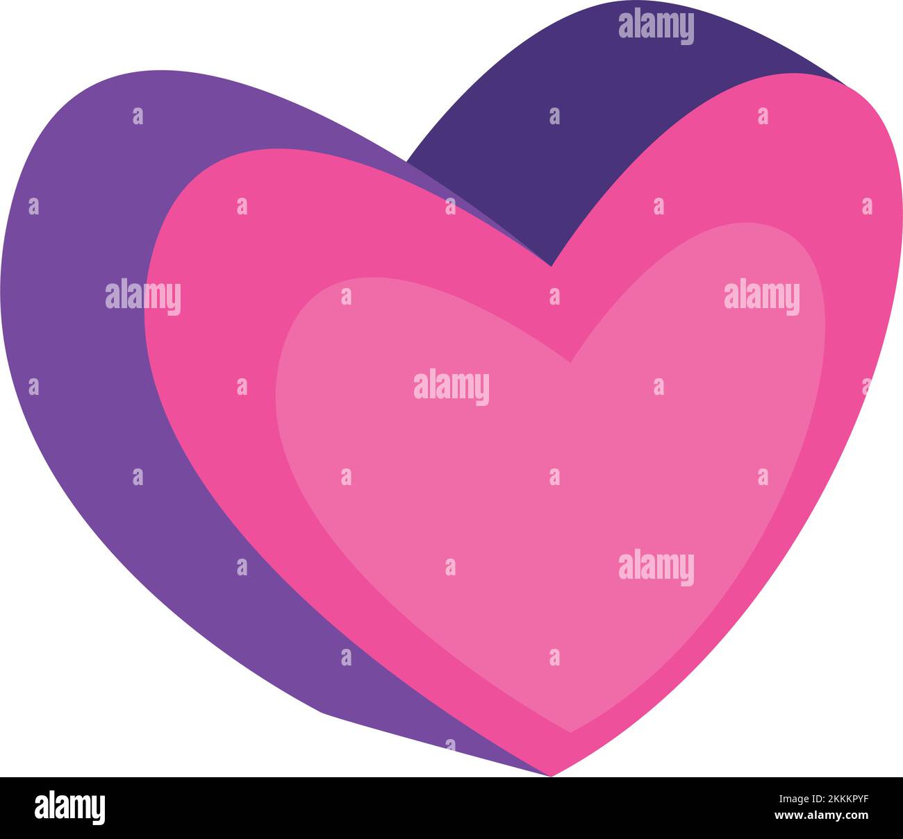 flat heart design Stock Vector Image & Art - Alamy