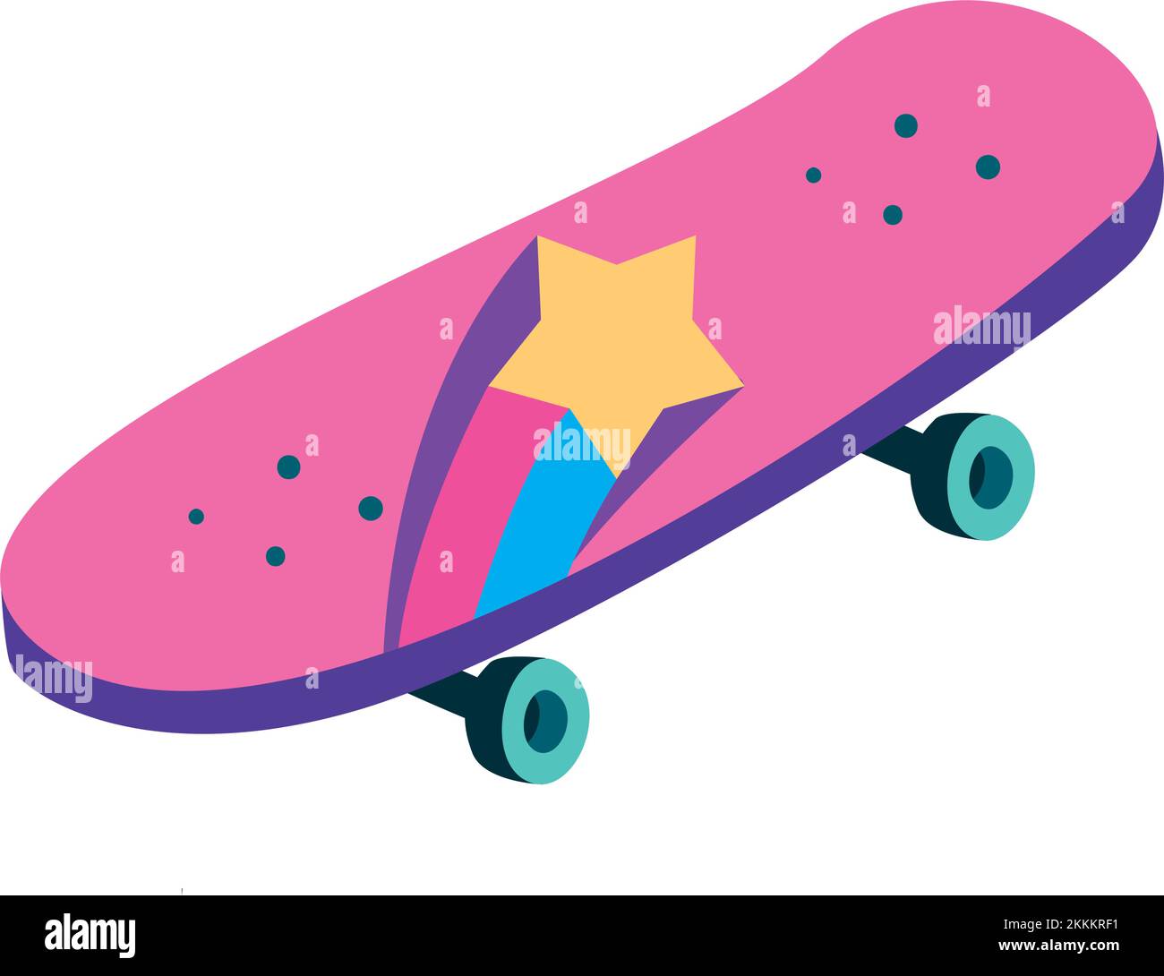 flat skateboard design Stock Vector Image & Art - Alamy