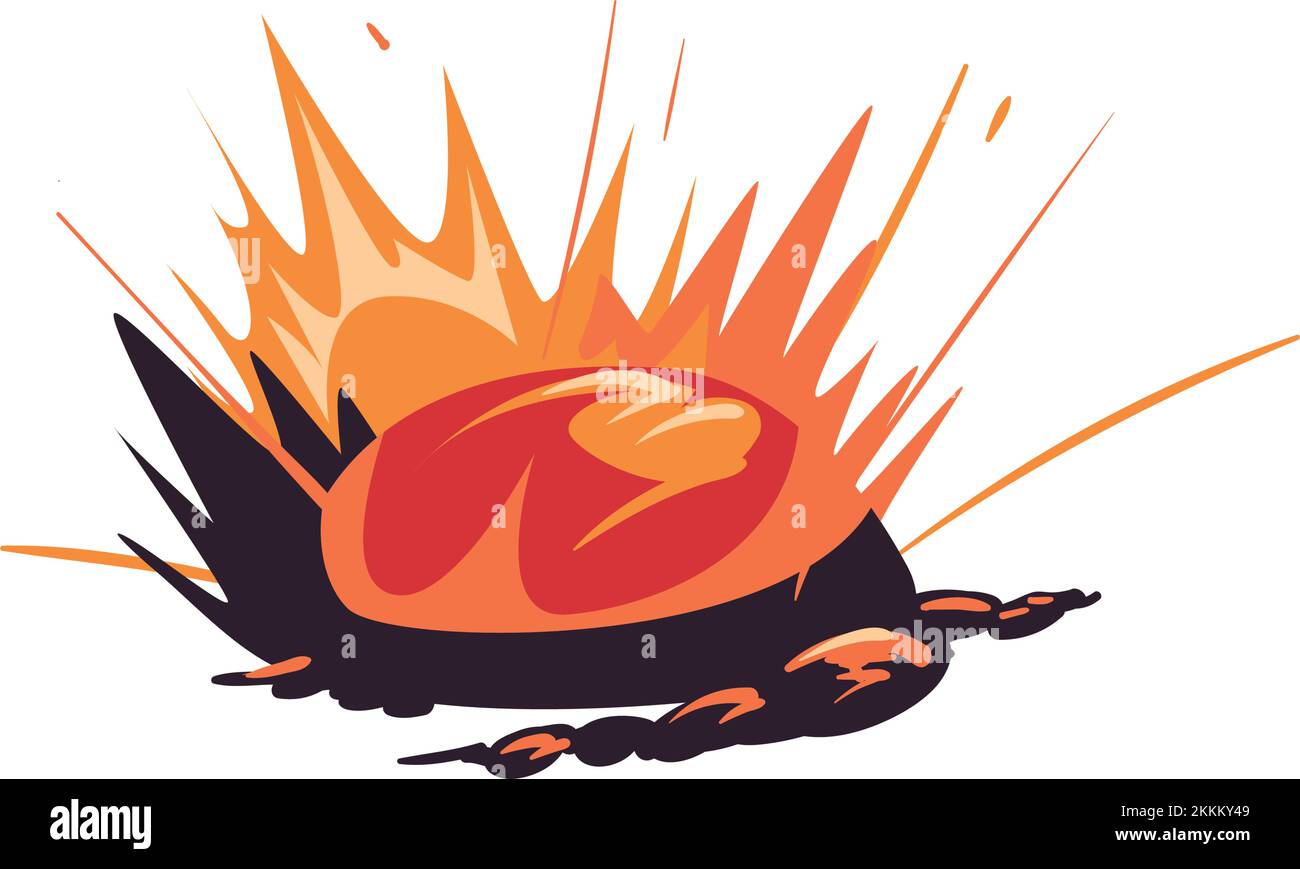 flat fire explosion design Stock Vector Image & Art - Alamy