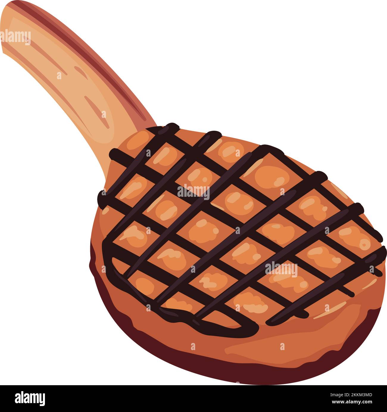 flat chop pork Stock Vector Image & Art - Alamy