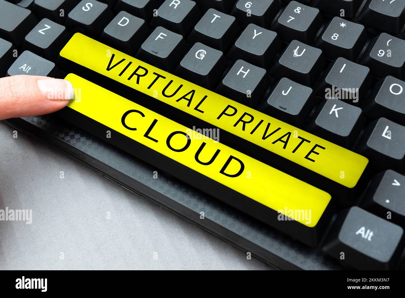 Text Caption Presenting Virtual Private Cloud Business Overview Configurable Pool Of Shared