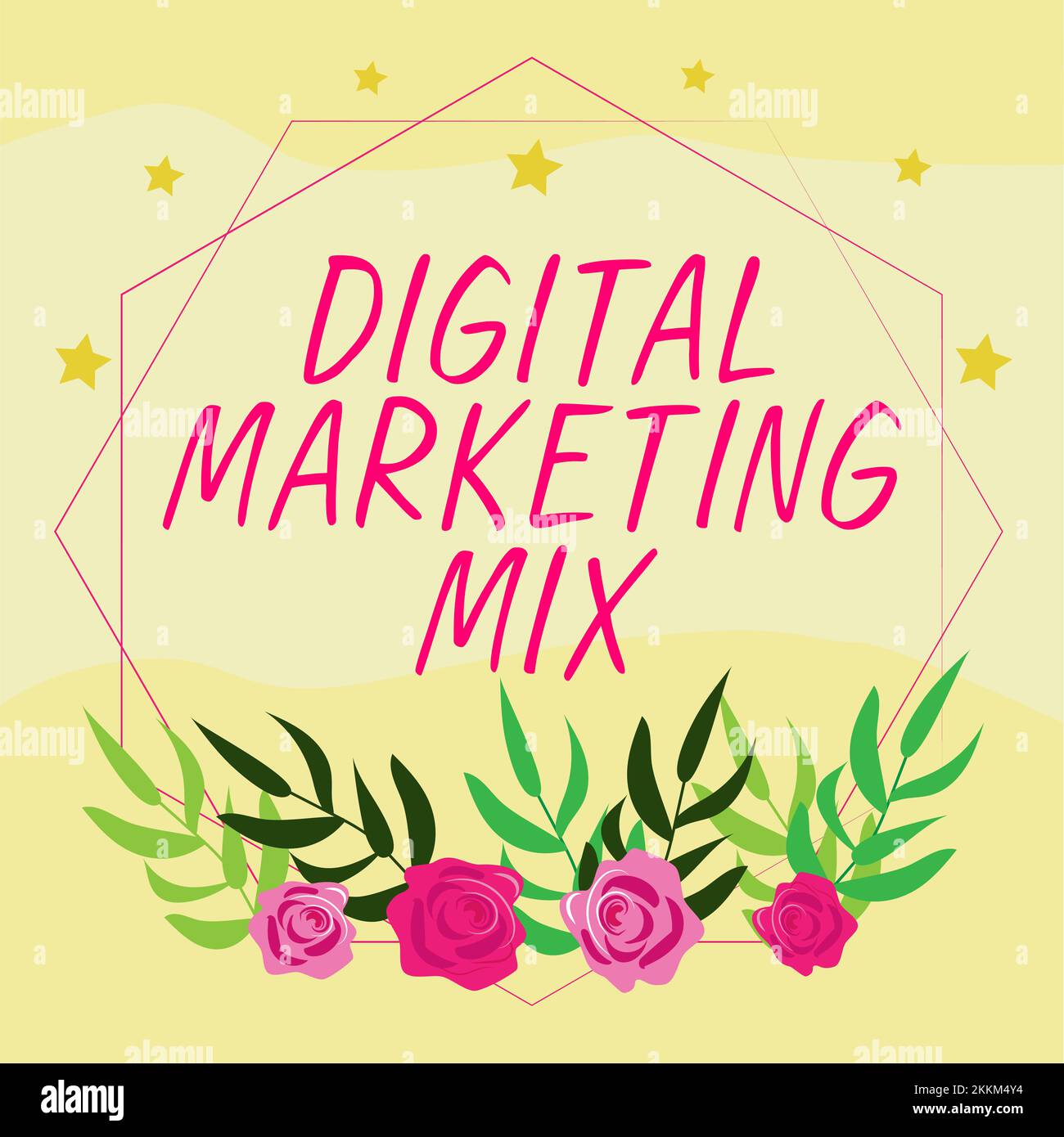 Hand writing sign Digital Marketing Mix. Word for Set of actions to ...