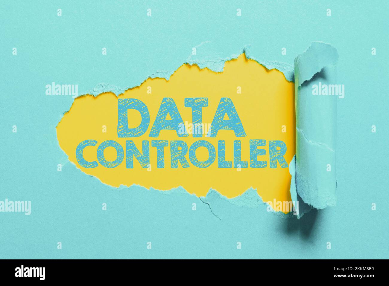 Text caption presenting Data Controller. Internet Concept person who ...