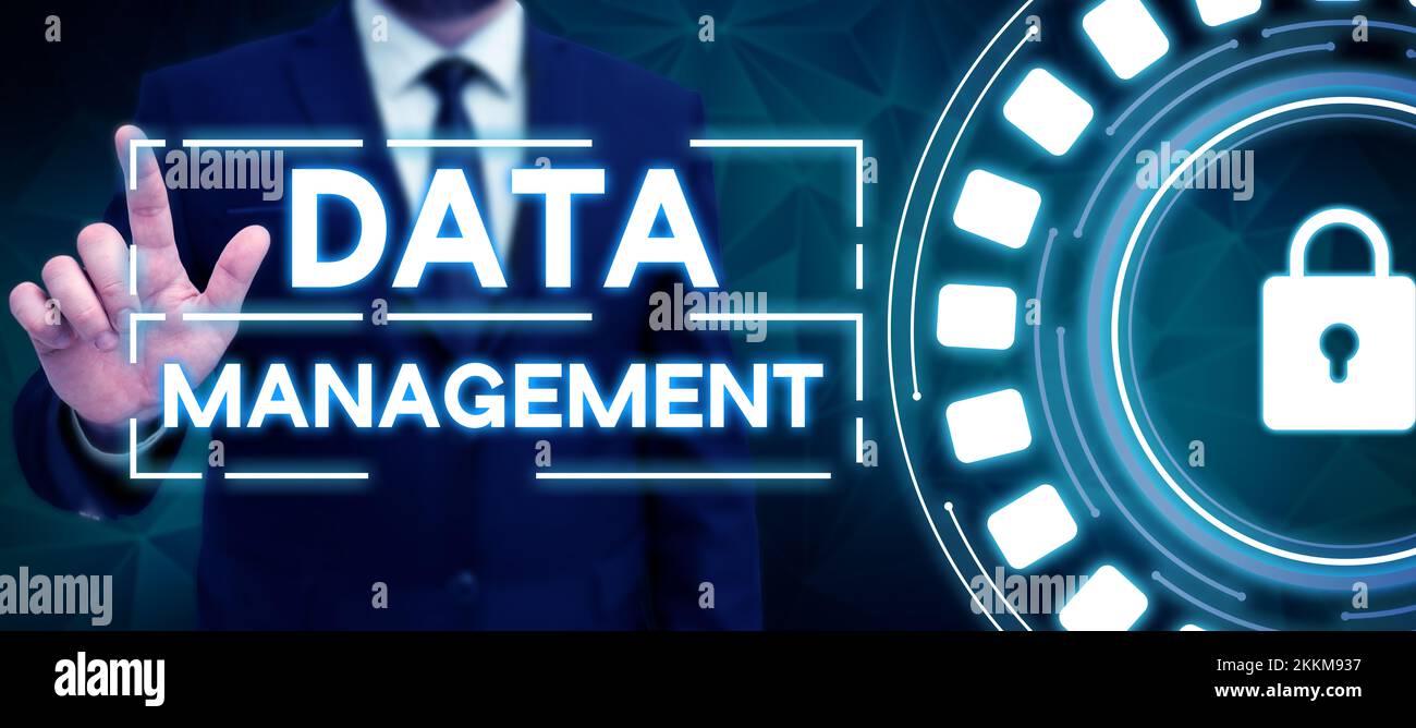 Inspiration showing sign Data Management. Word for disciplines related ...