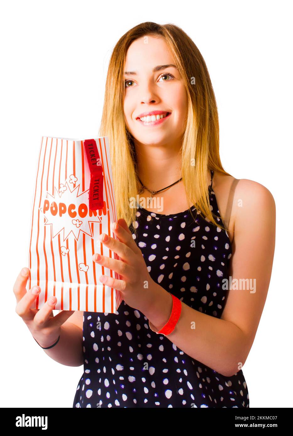 Woman watching film cinema box hi-res stock photography and images - Alamy