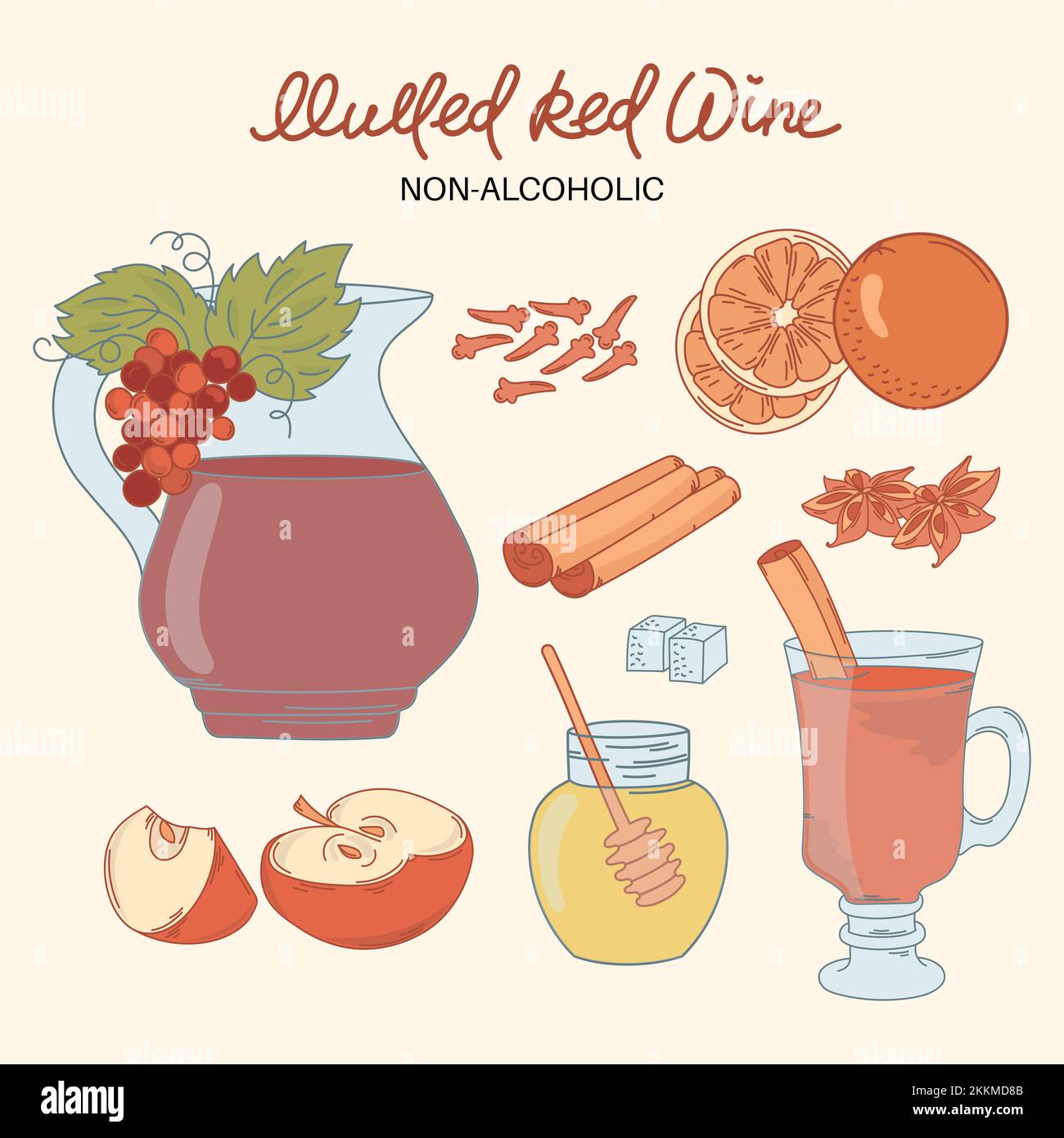 Orange and cloves Stock Vector Images - Alamy