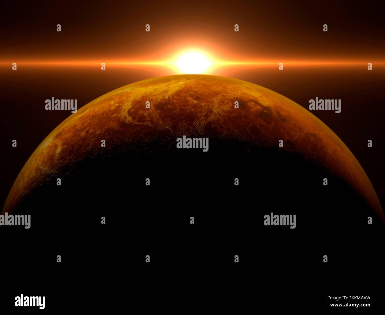 Venus at sunrise, illustration Stock Photo - Alamy