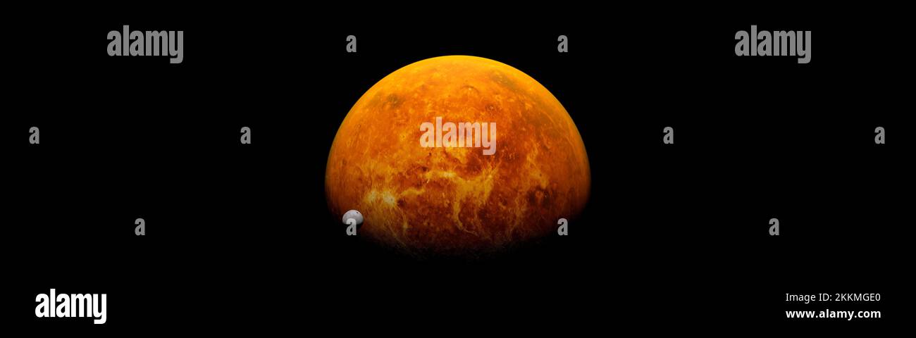 Venus and moons, illustration Stock Photo - Alamy