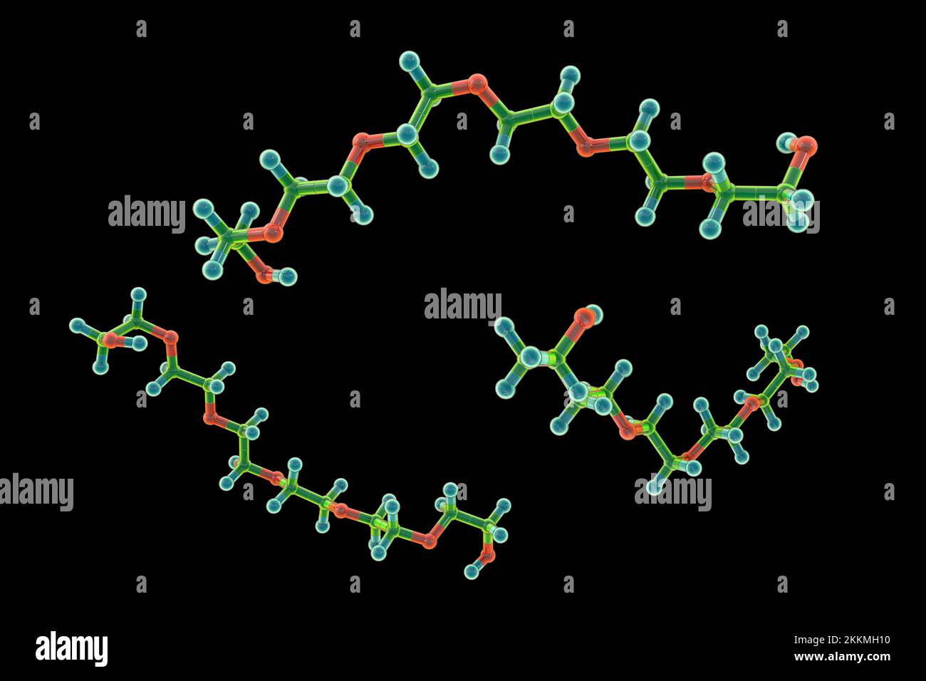 Polyethylene glycol molecule, illustration Stock Photo - Alamy