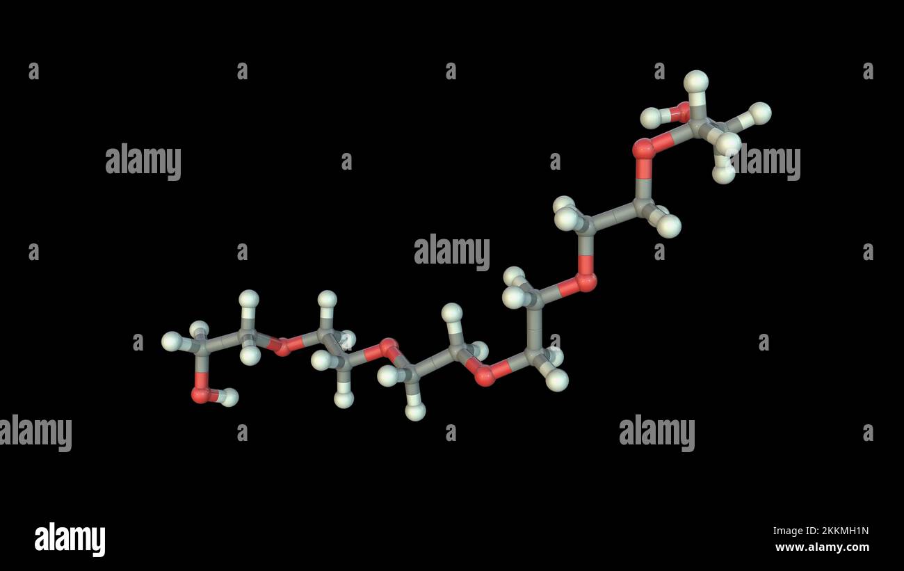 Polyethylene glycol molecule, illustration Stock Photo - Alamy