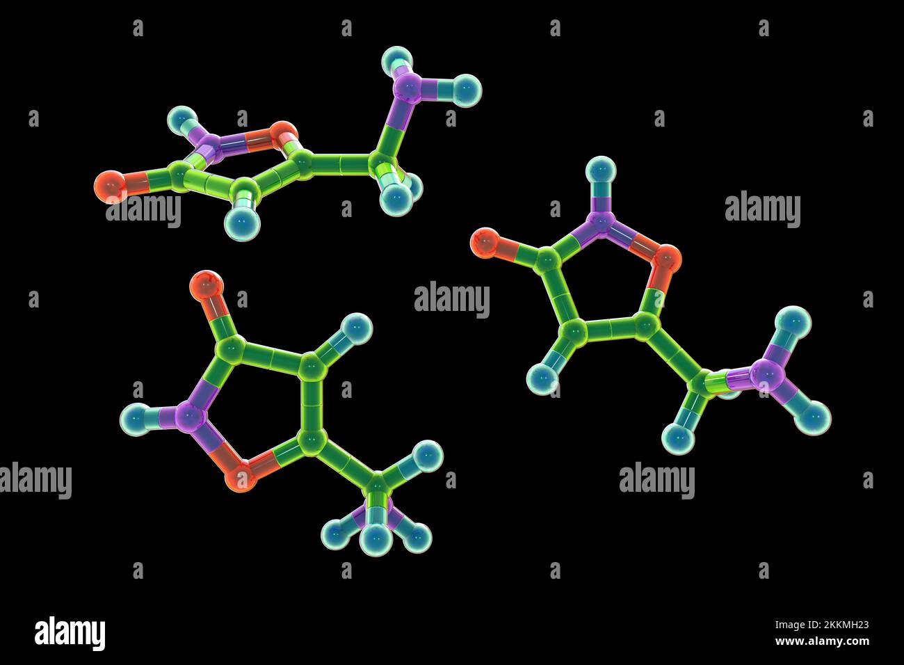 Muscimol molecule, illustration Stock Photo - Alamy