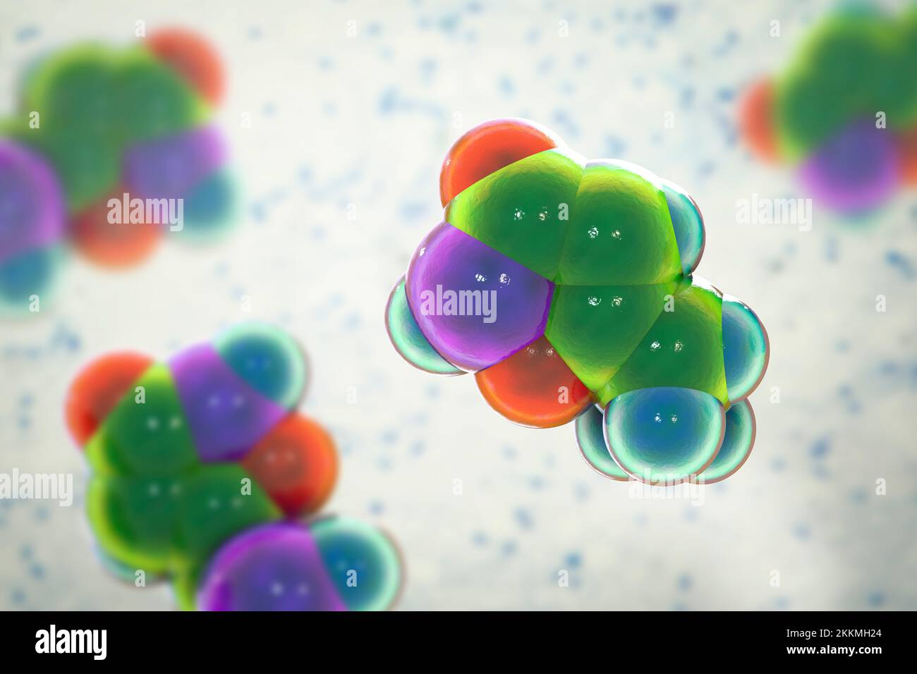 Muscimol molecule, illustration Stock Photo - Alamy
