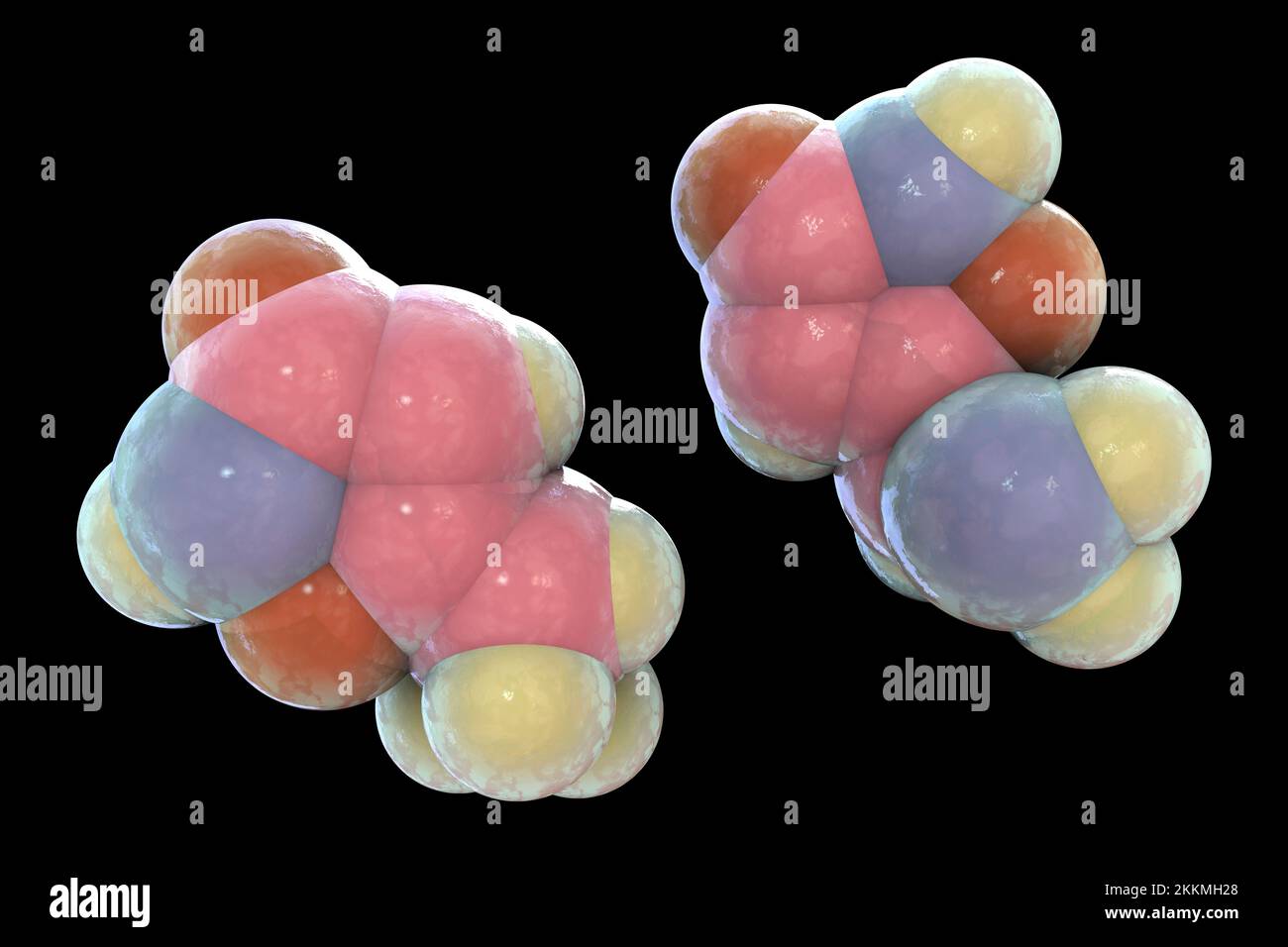 Muscimol molecule, illustration Stock Photo - Alamy