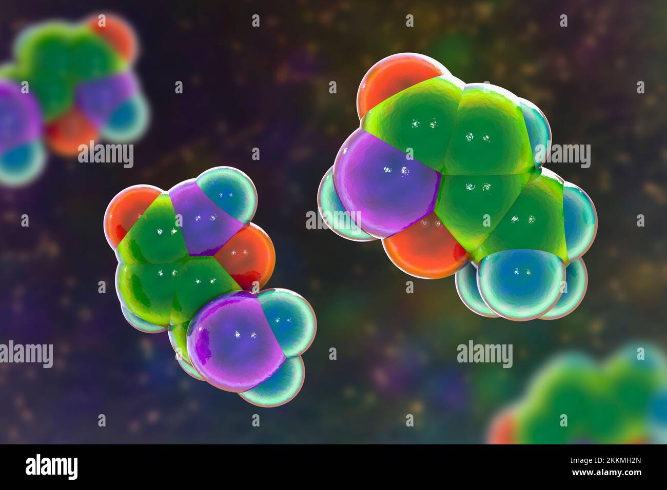 Muscimol molecule, illustration Stock Photo - Alamy