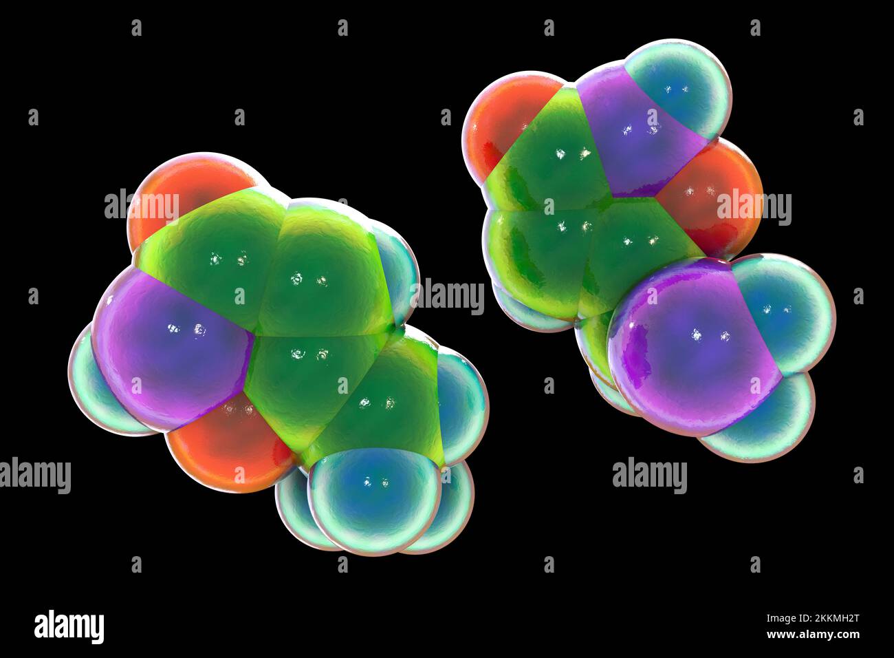Muscimol molecule, illustration Stock Photo - Alamy