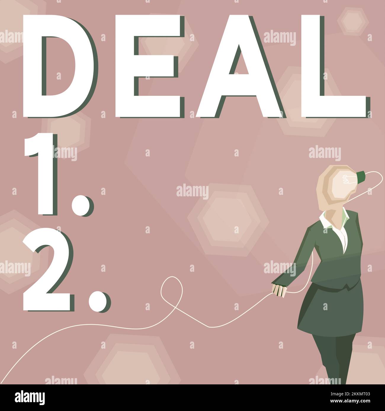 Text caption presenting Deal. Word for Agreement entered into by two or ...