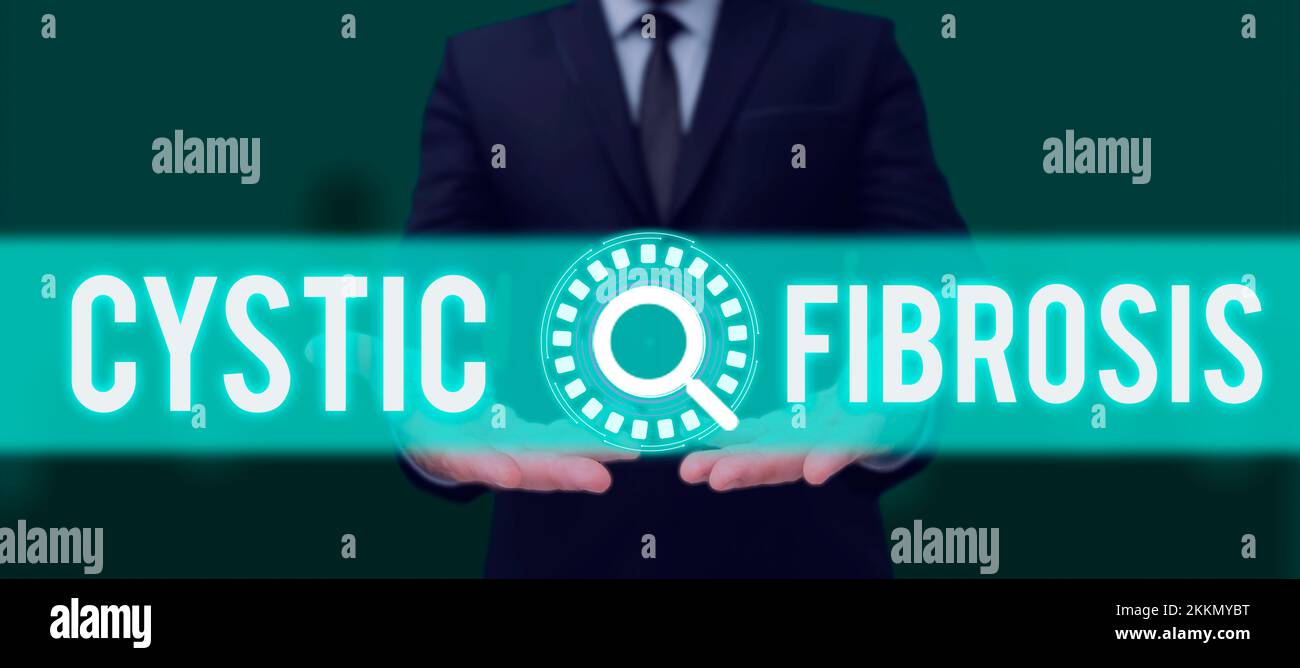 Conceptual caption Cystic Fibrosis. Concept meaning a hereditary ...