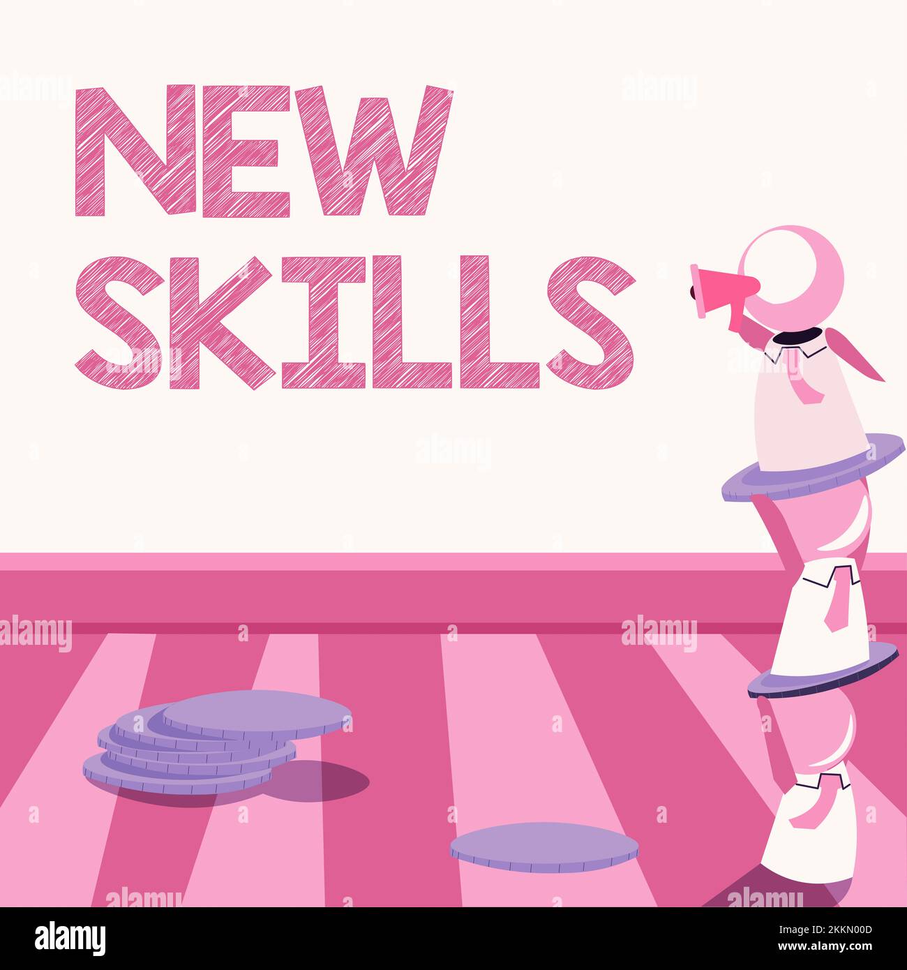 Hand writing sign New Skills. Concept meaning Recently Acquired Learned ...