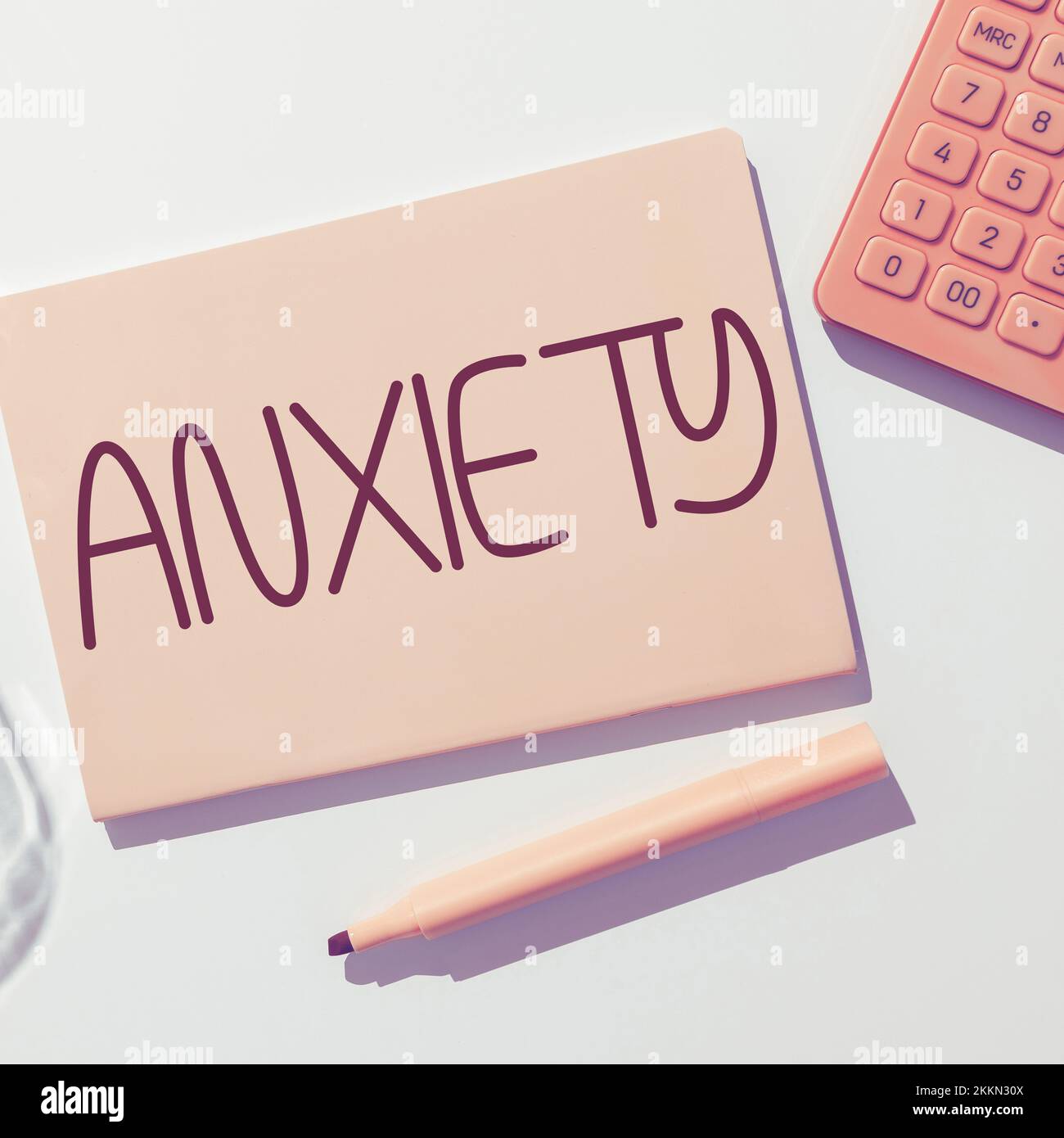 Handwriting text Anxiety. Business approach Excessive uneasiness and ...