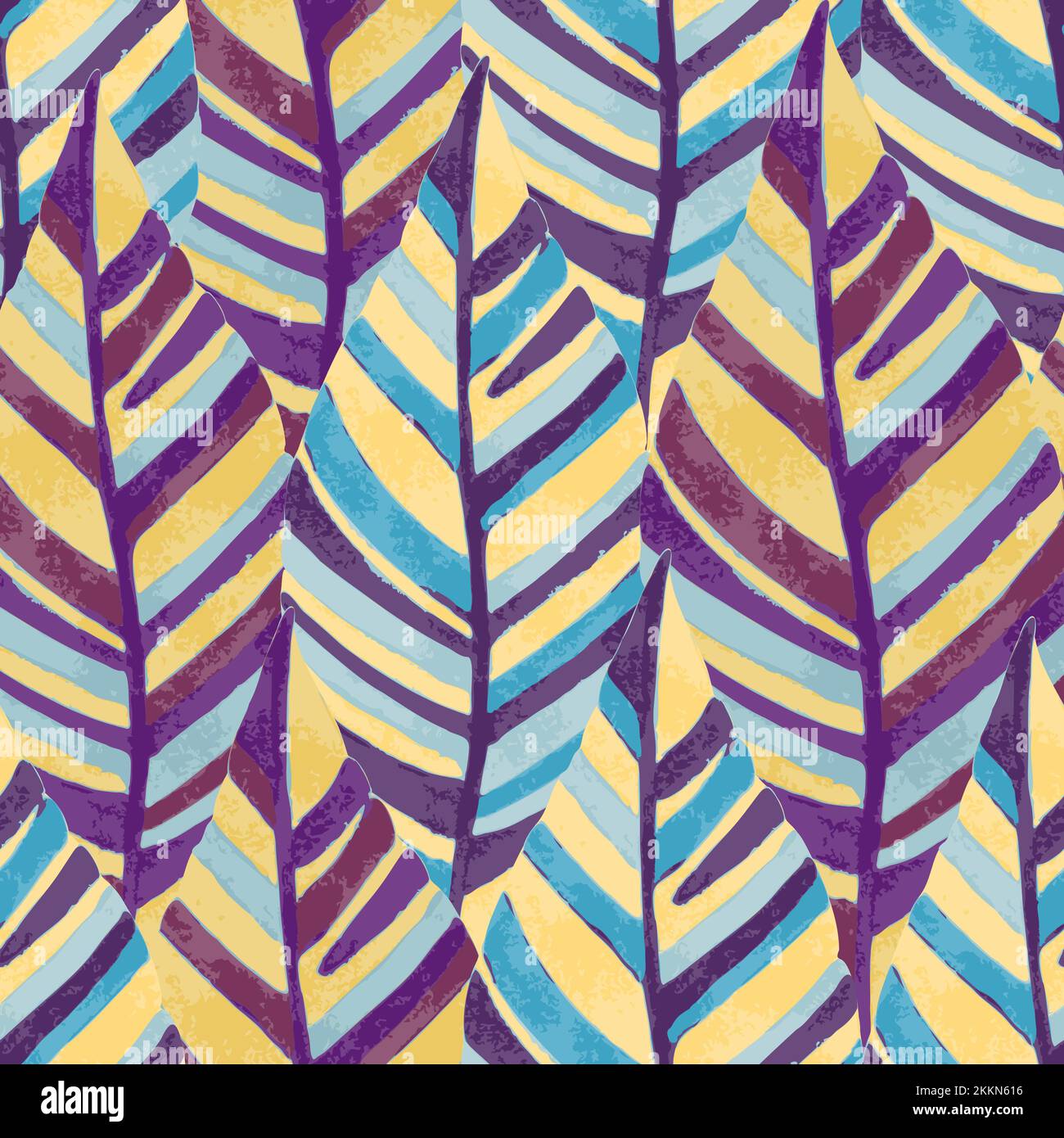 Vector abstract background with leaf pattern. Watercolor hand drawn ...