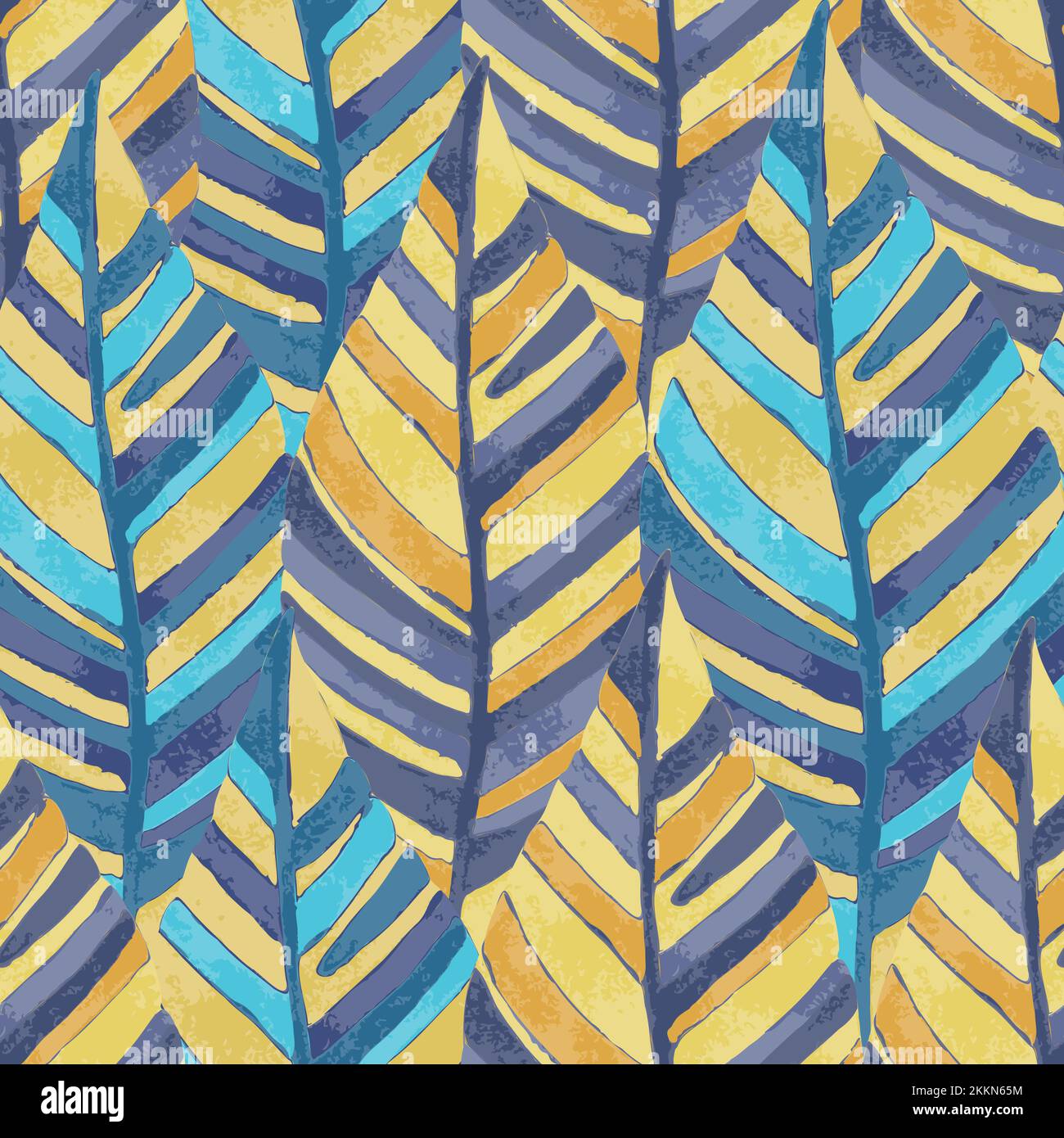 Vector abstract background with leaf pattern. Watercolor hand drawn ...