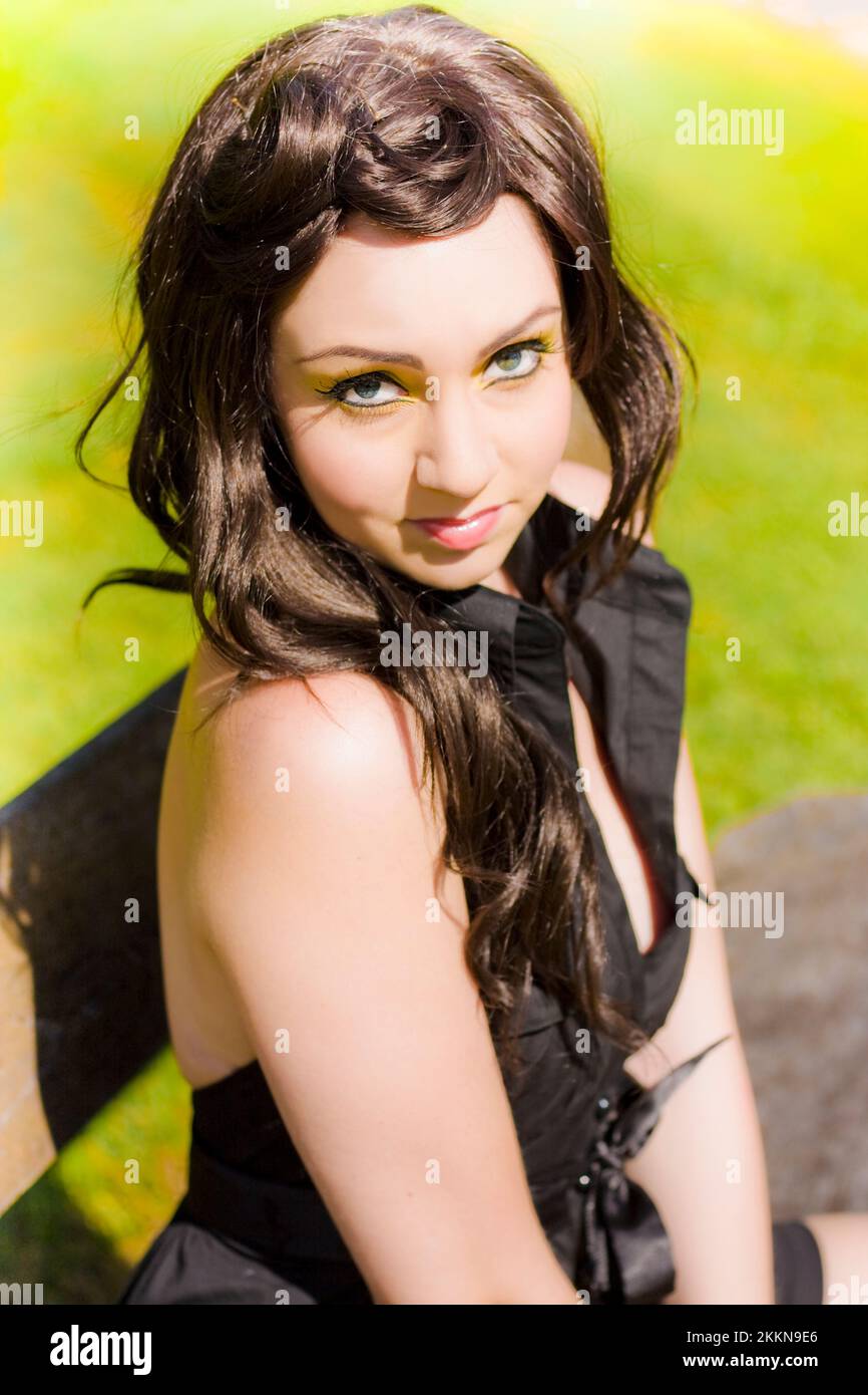 Shy coy demure hi-res stock photography and images - Alamy