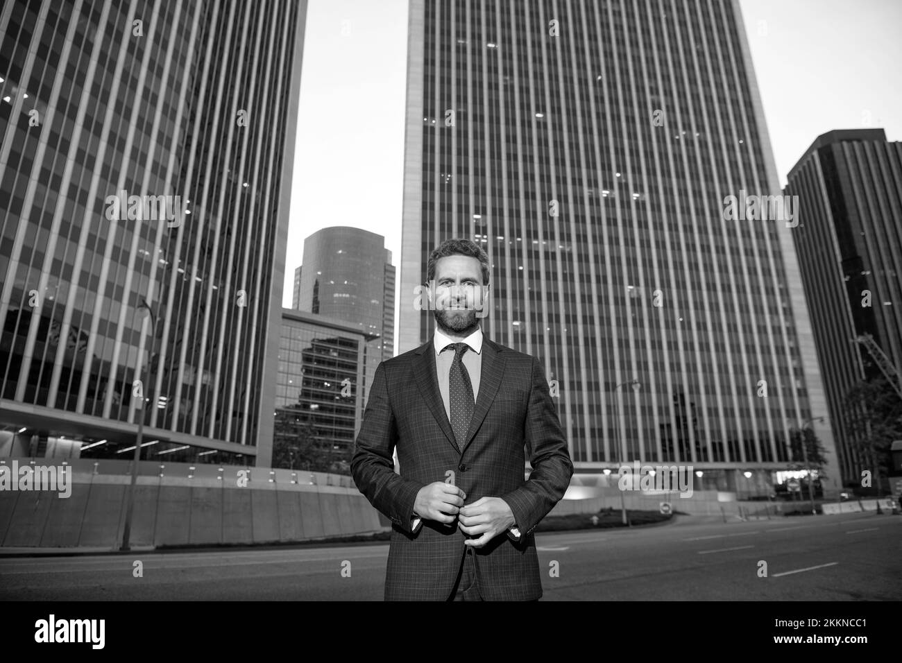 business success. successful man in businesslike suit. manager ...