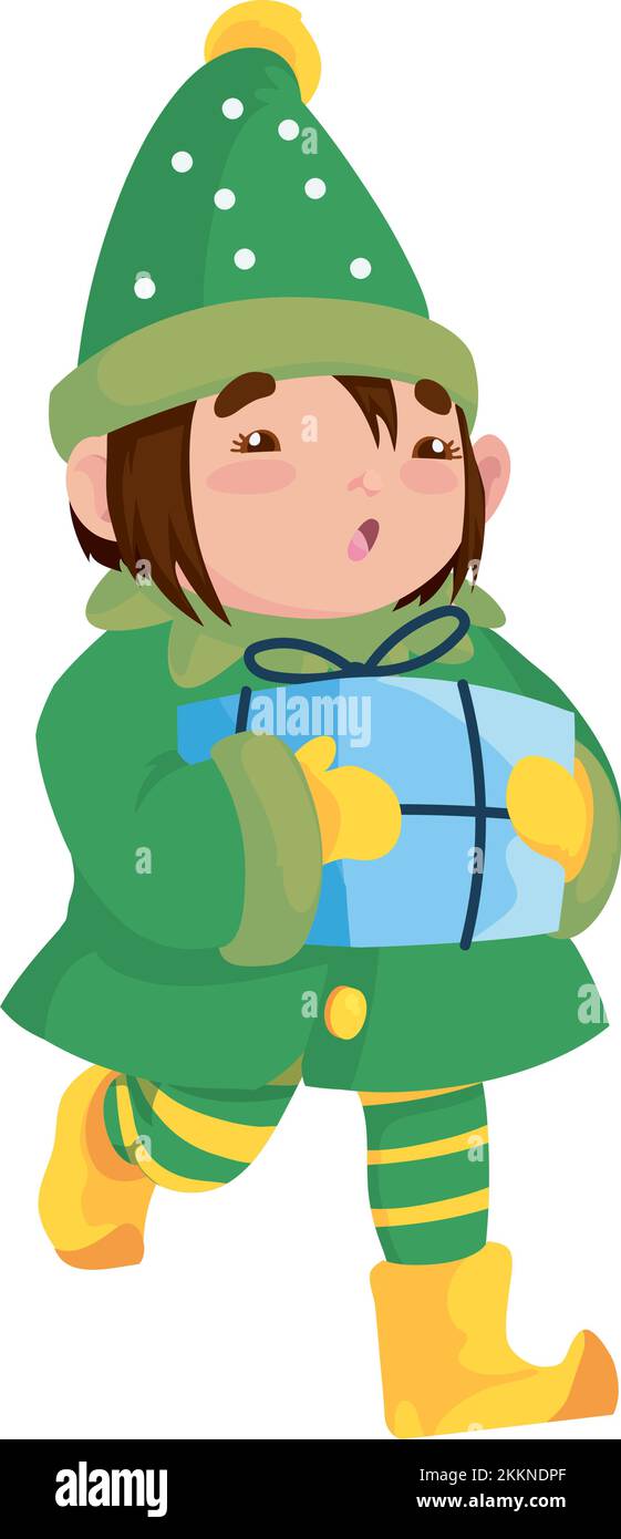 cute elf illustration Stock Vector Image & Art - Alamy