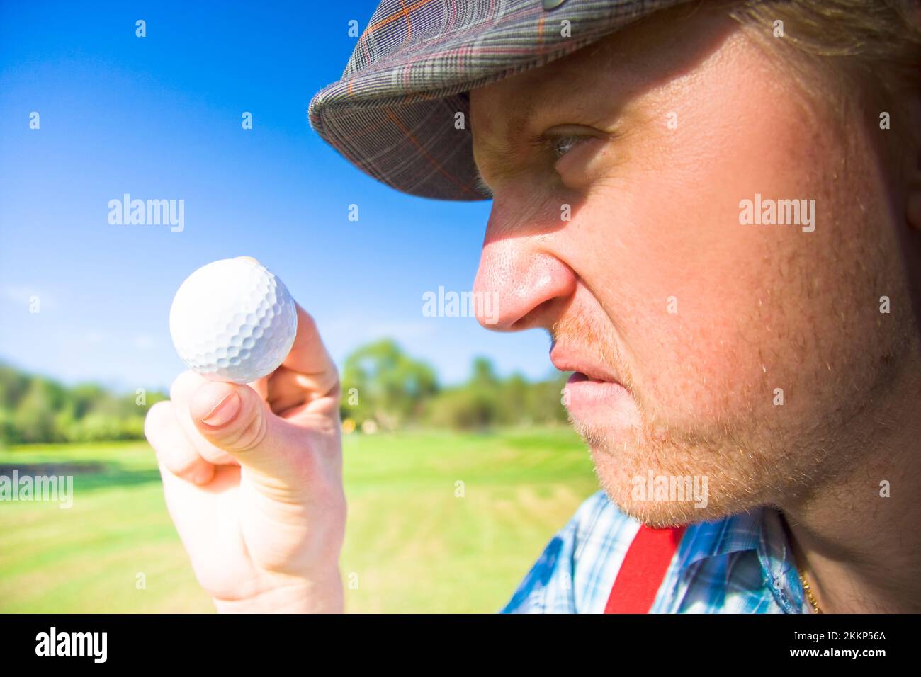 Upset Golfer