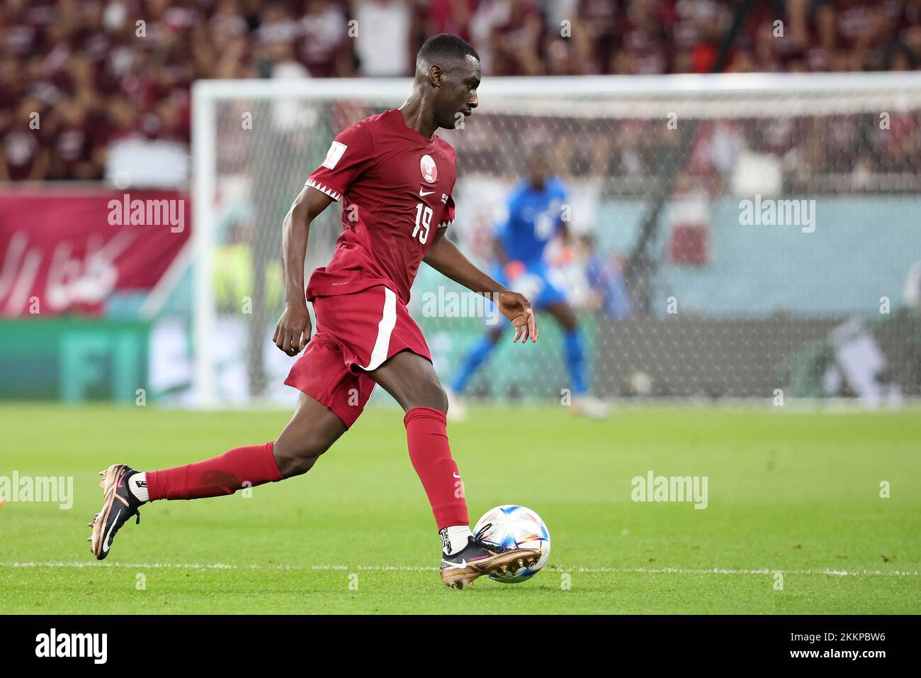 Doha, Qatar. 25th Nov, 2022. Almoez Ali of Qatar during the FIFA World ...