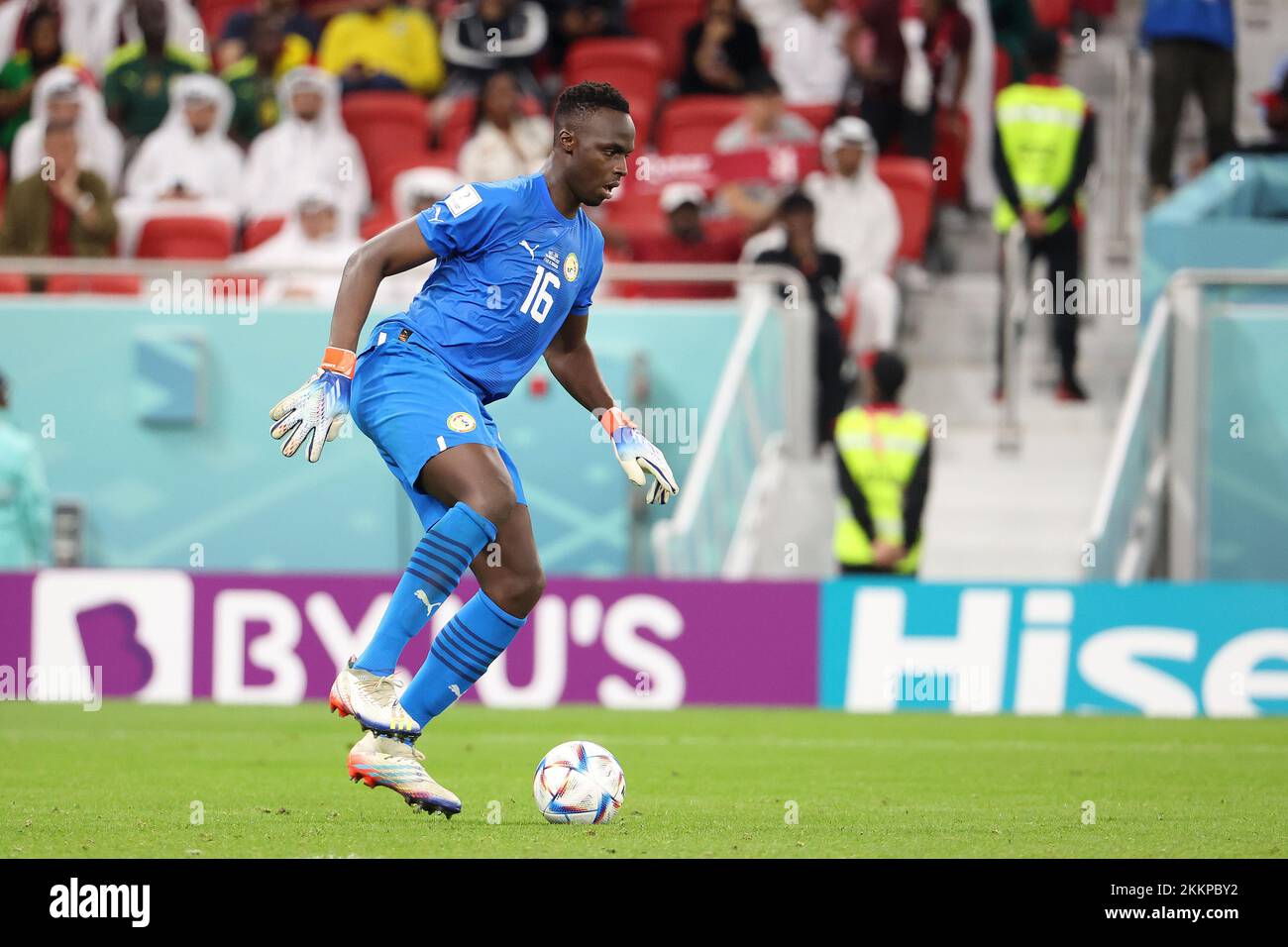Doha, Qatar. 25th Nov, 2022. Senegal goalkeeper Edouard Mendy during ...