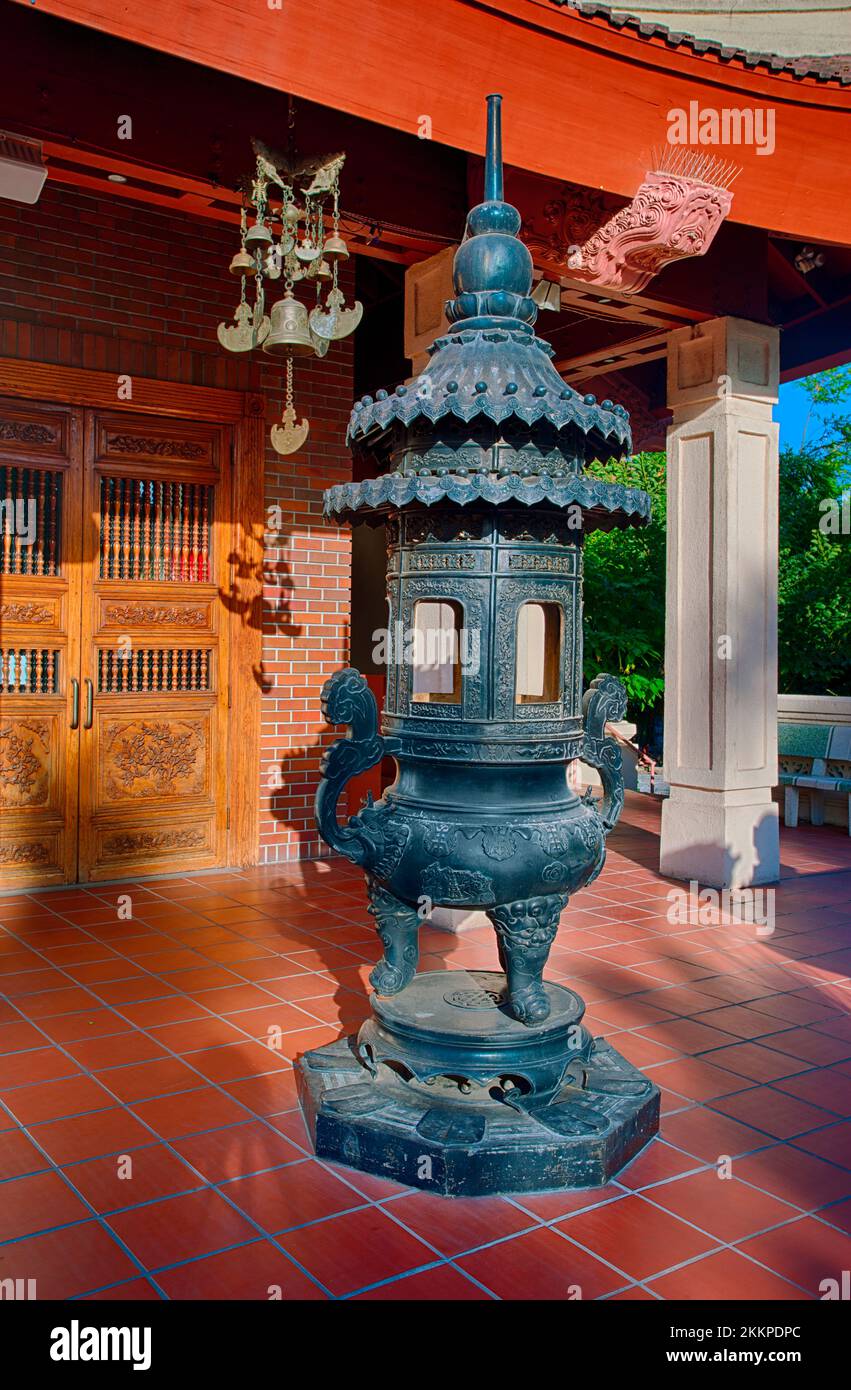 Giant bronze incense burner Stock Photo - Alamy