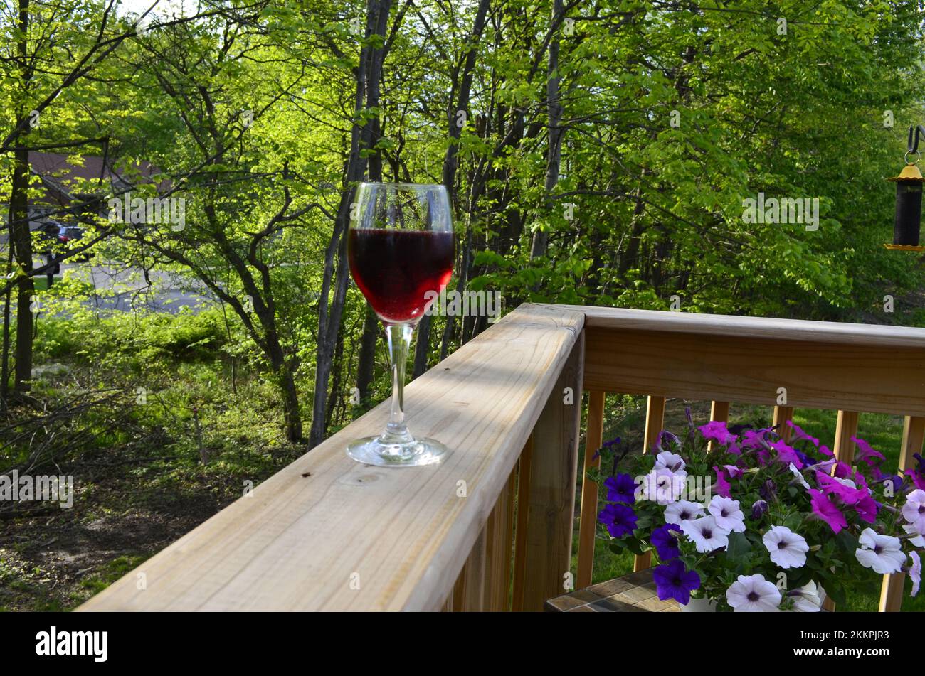 Deck railing hi-res stock photography and images - Alamy