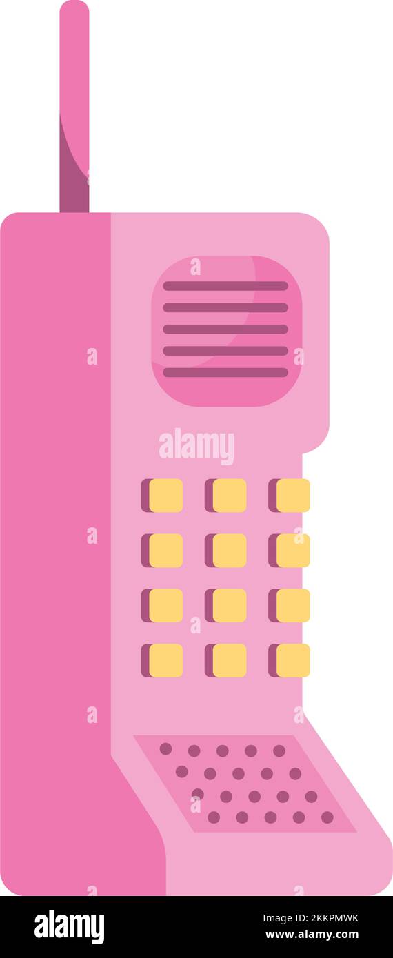 pink retro phone Stock Vector Image & Art - Alamy