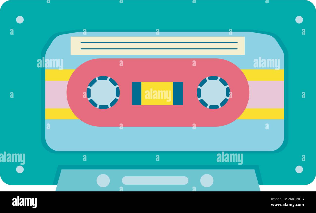 green retro cassette Stock Vector Image & Art - Alamy