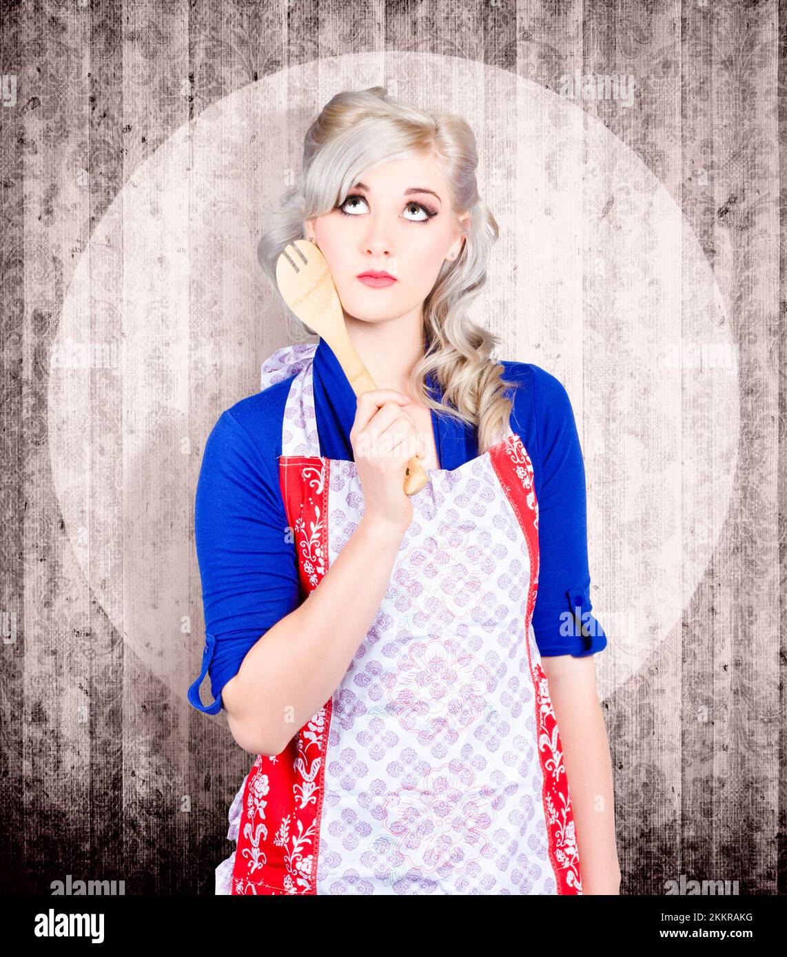 Vintage pin up girl kitchen hi-res stock photography and images - Alamy
