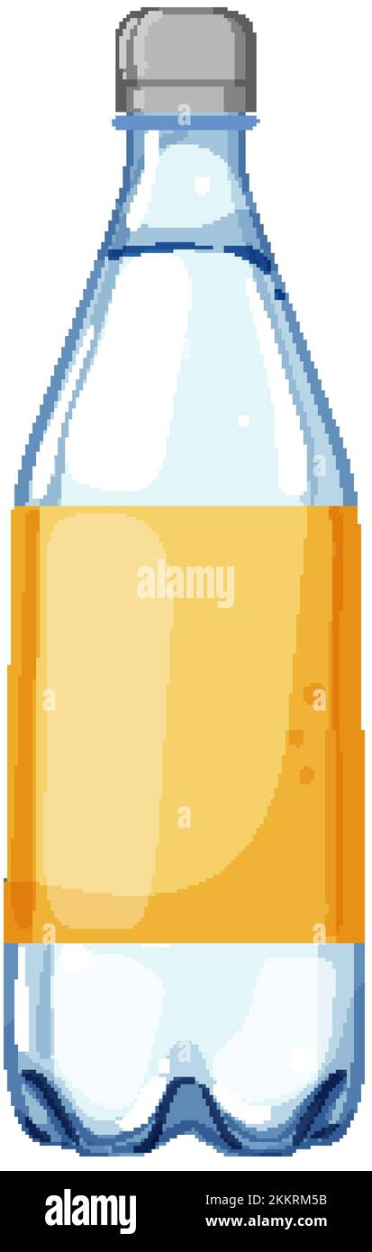 pure mineral water bottle cartoon vector illustration Stock Vector ...